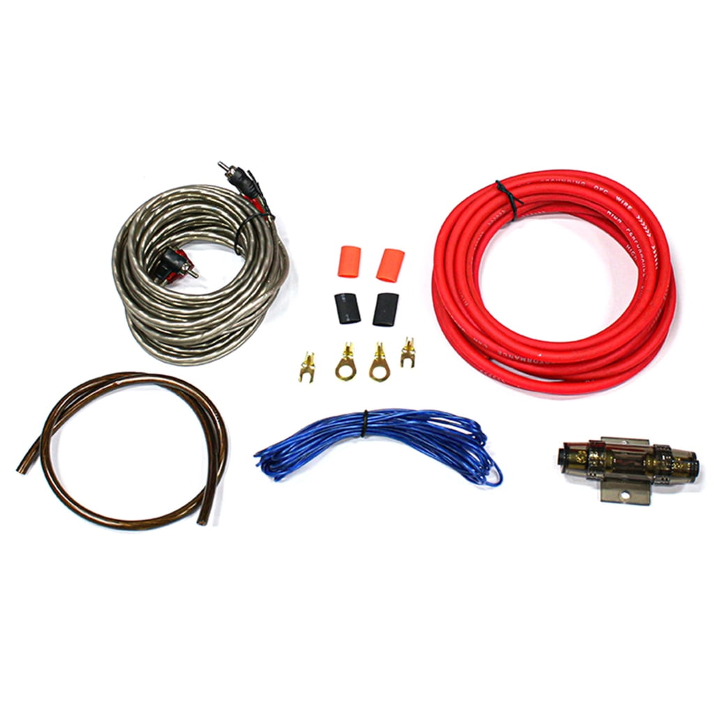Car Audios Speakers Wiring 8GA 60AMP Universal Car Amplifier Cable ...