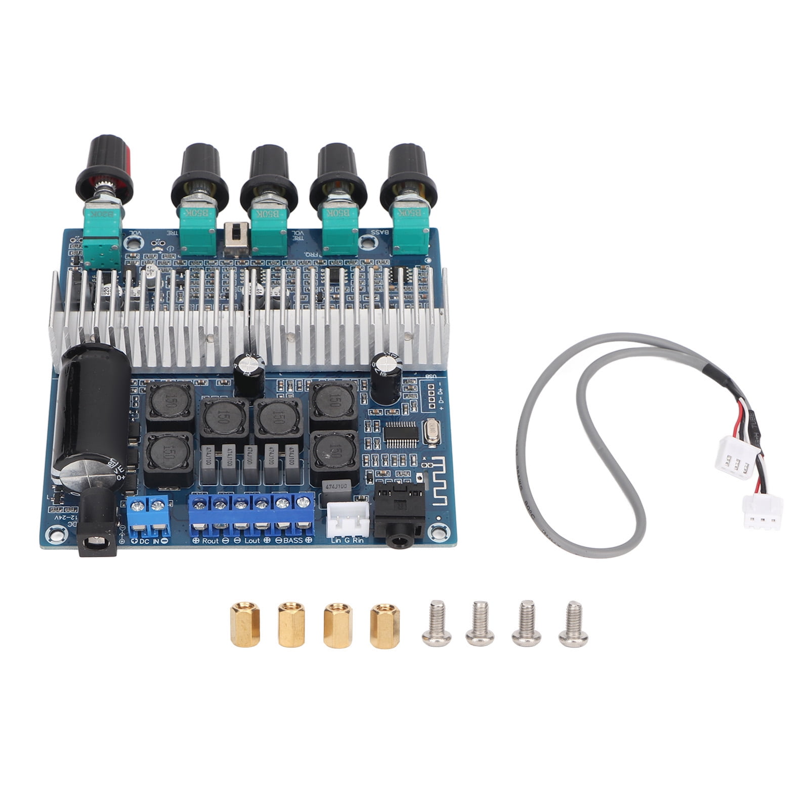 Subwoofer Speaker Amplifier Board 2.1 High Power HiFi Bass and Treble ...