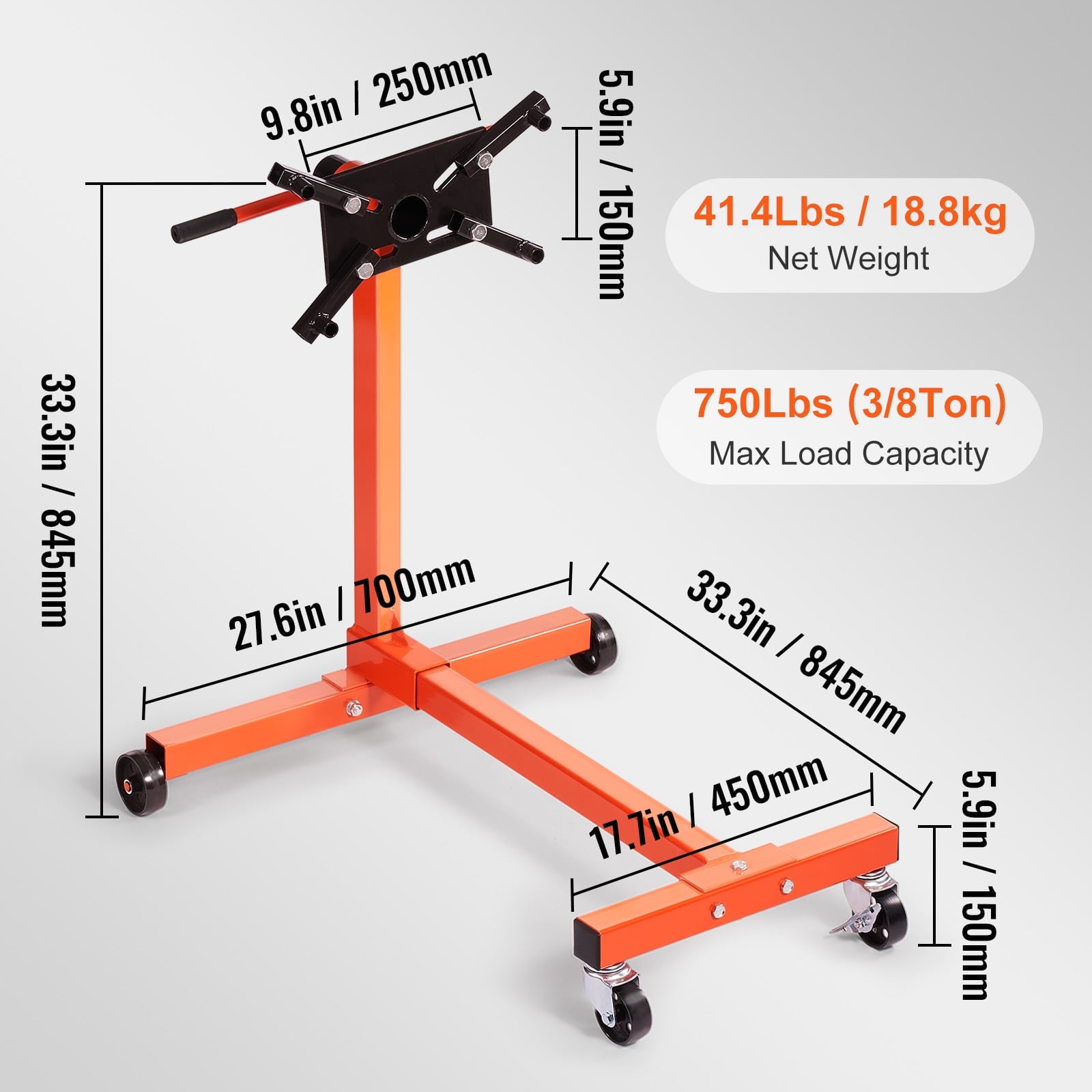 SucceBuy Engine Stand 750/1300/1500 lbs Rotating Engine Motor Stand ...