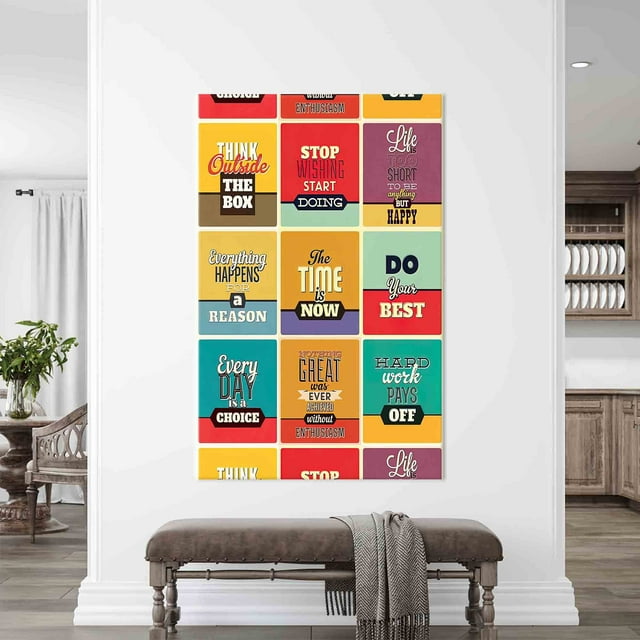 Success Art, Motivation Art Canvas, Quote Canvas Gift, Positive Quotes ...