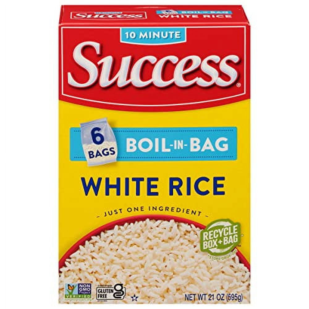 Success Instant Ready White Rice, Boil-in-Bag, Quick and Easy Meals, 21 ...