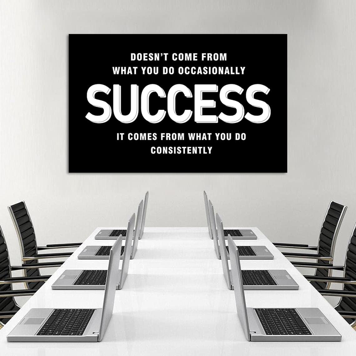 Success-Canvas-Wall-Art，Office-Wall-Art,-Success-Poster,-Large ...