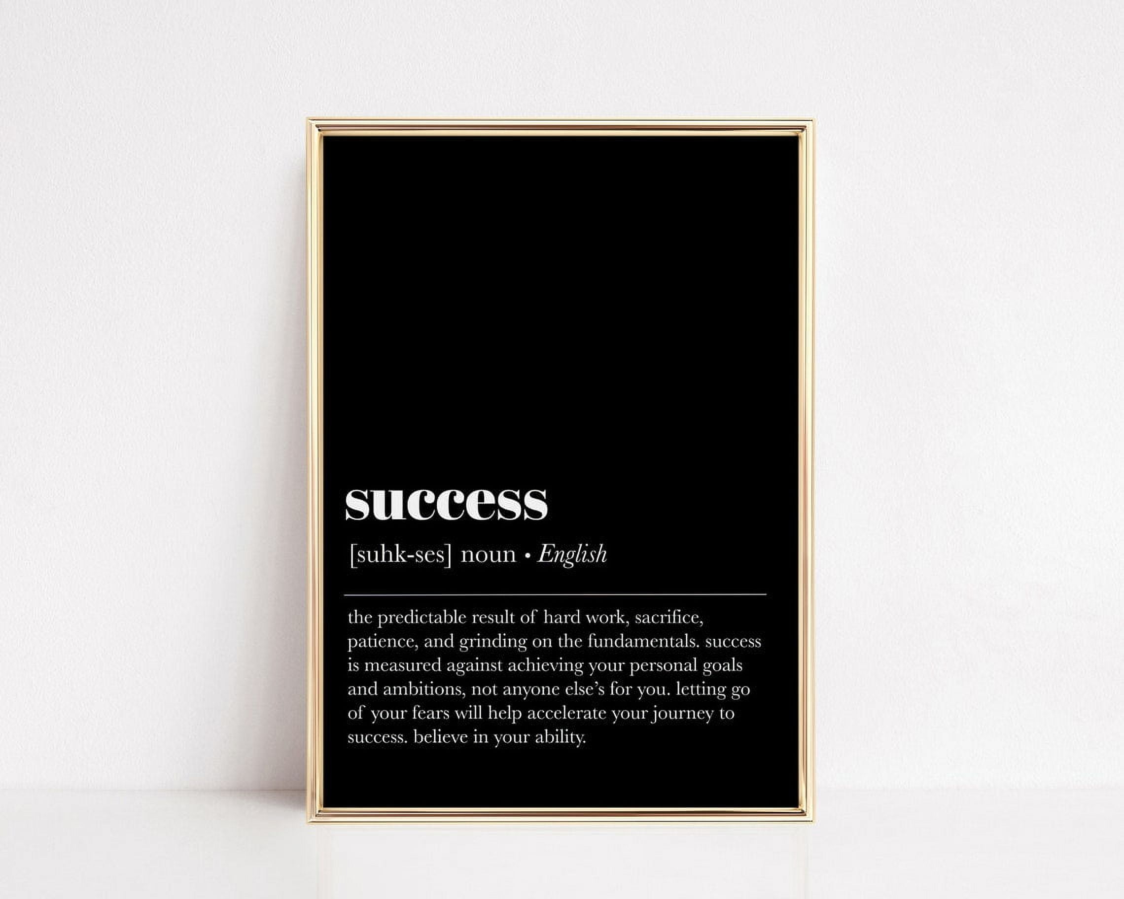 Success Definition Printable Office Wall Art Home Office Decor ...