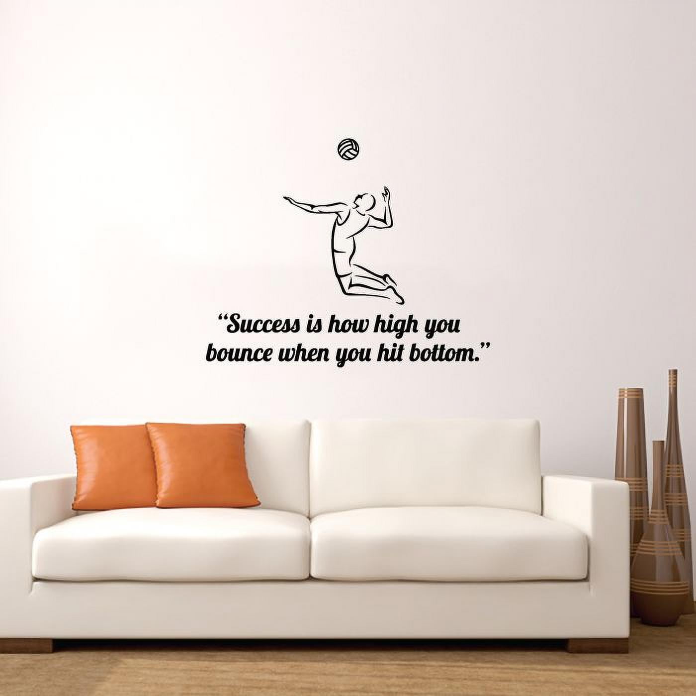 Success Is How High You Bounce When You Hit The Bottom Volleyball ...