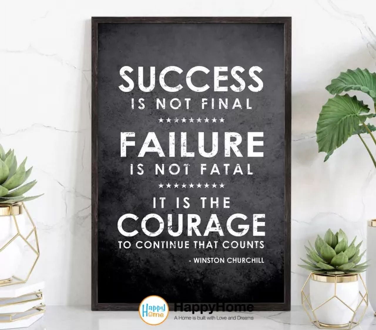 Success Is Not Final Motivational Inspirational Wall Art Office Decor ...