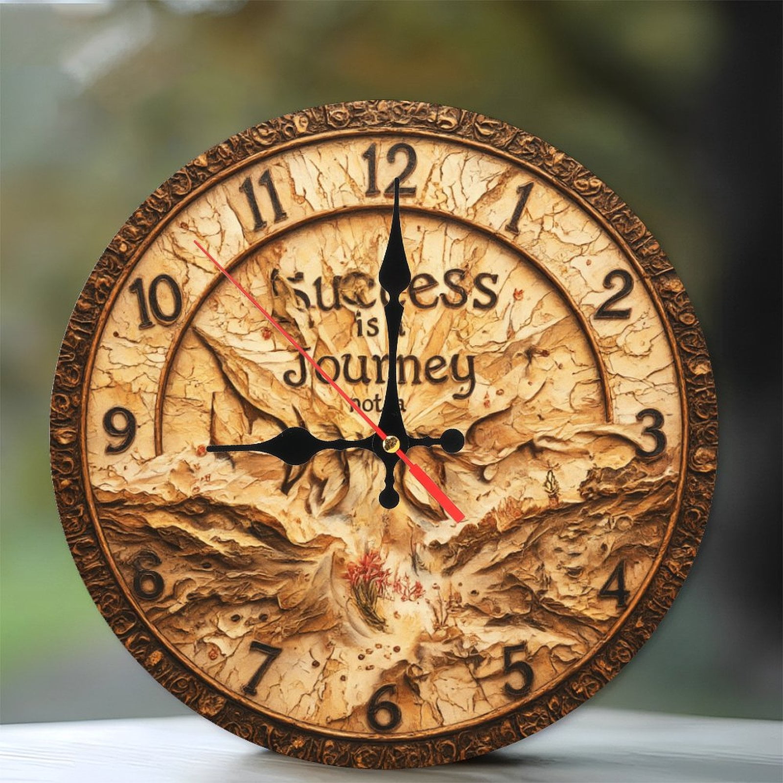 Success Journey Wall Clock Inspirational Gift Home Decor 10-Inch Silent ...