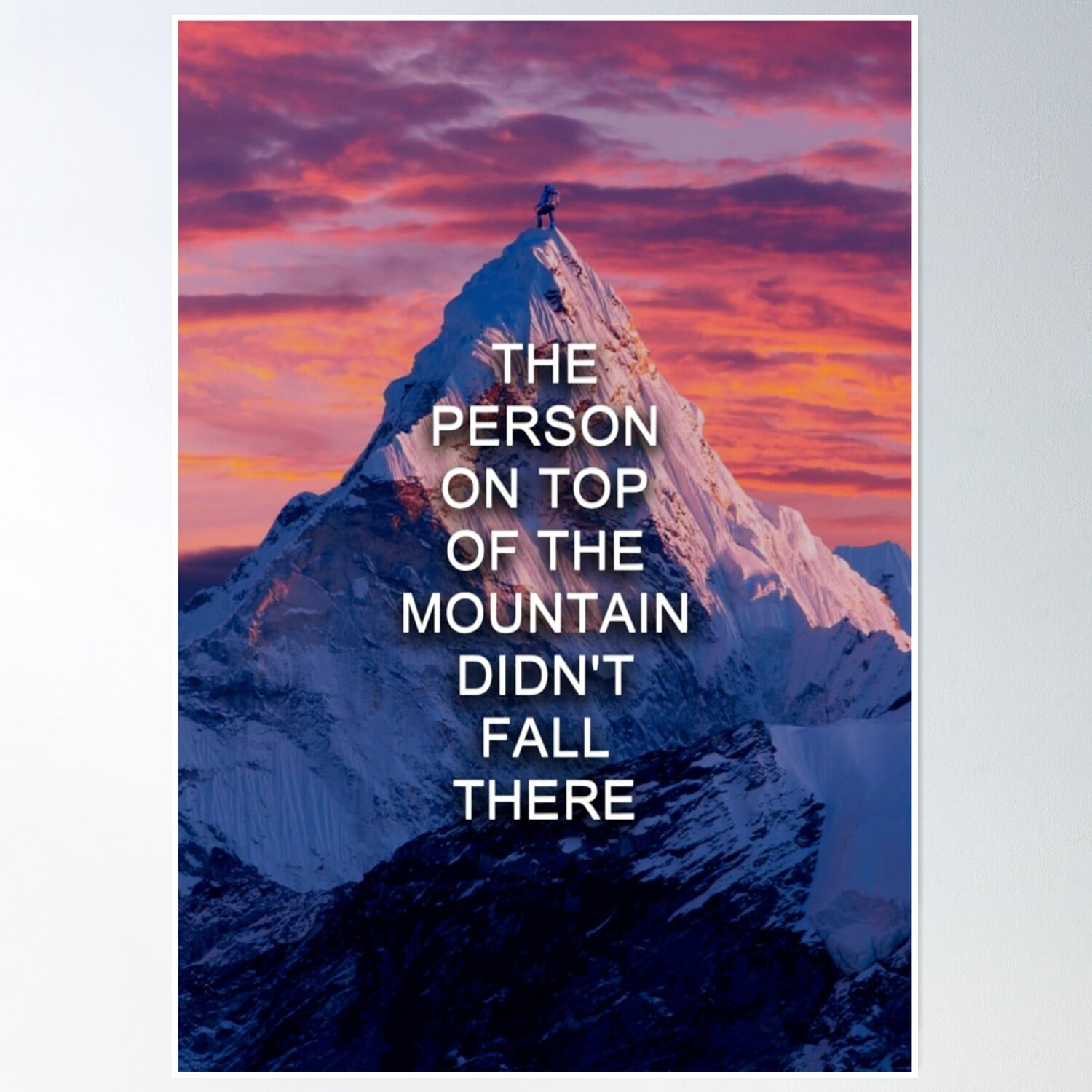 Success Mountain' Life & Entrepreneurship Motivation Poster Wall Art ...