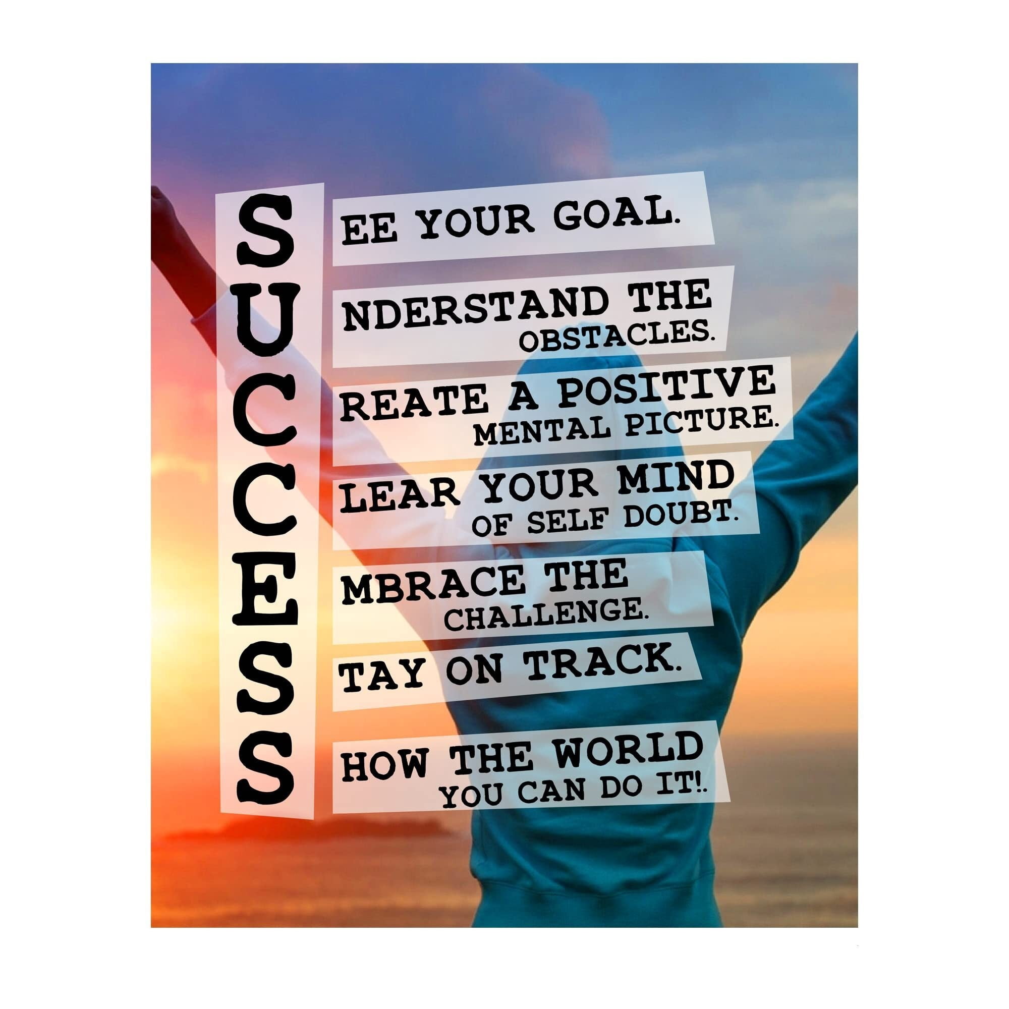 Success-Show the World- Inspirational Wall Art Print poster- This ...