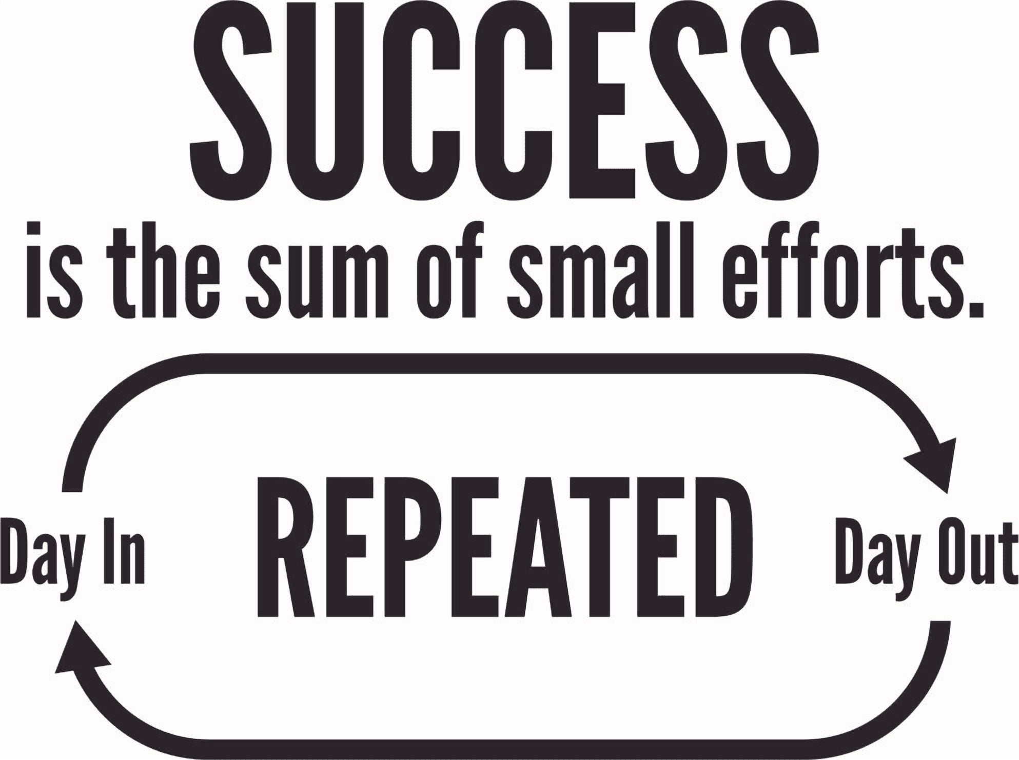 Success Sum Of Small Efforts Wisdom Mantra Motivational Quotes Saying ...