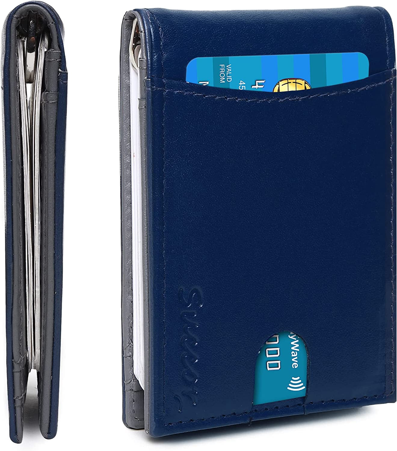 Succor RFID Blocking Genuine Leather Minimalist & Slim Money Clip ...