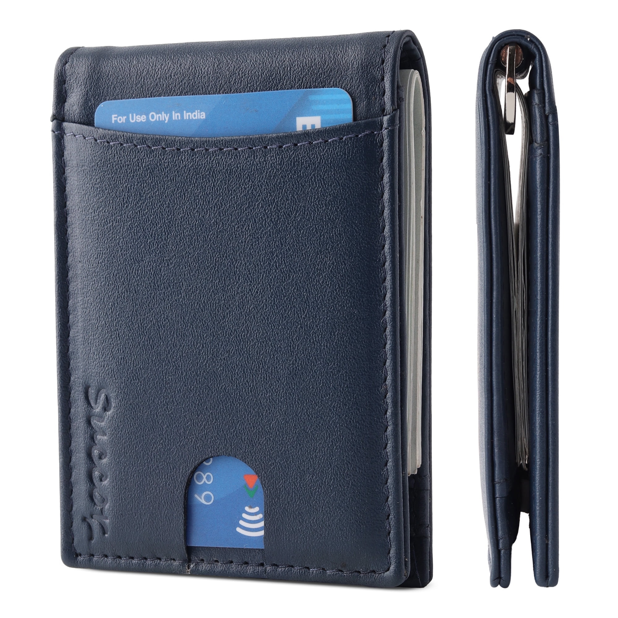 Succor RFID Blocking Genuine Leather Minimalist & Slim Money Clip ...