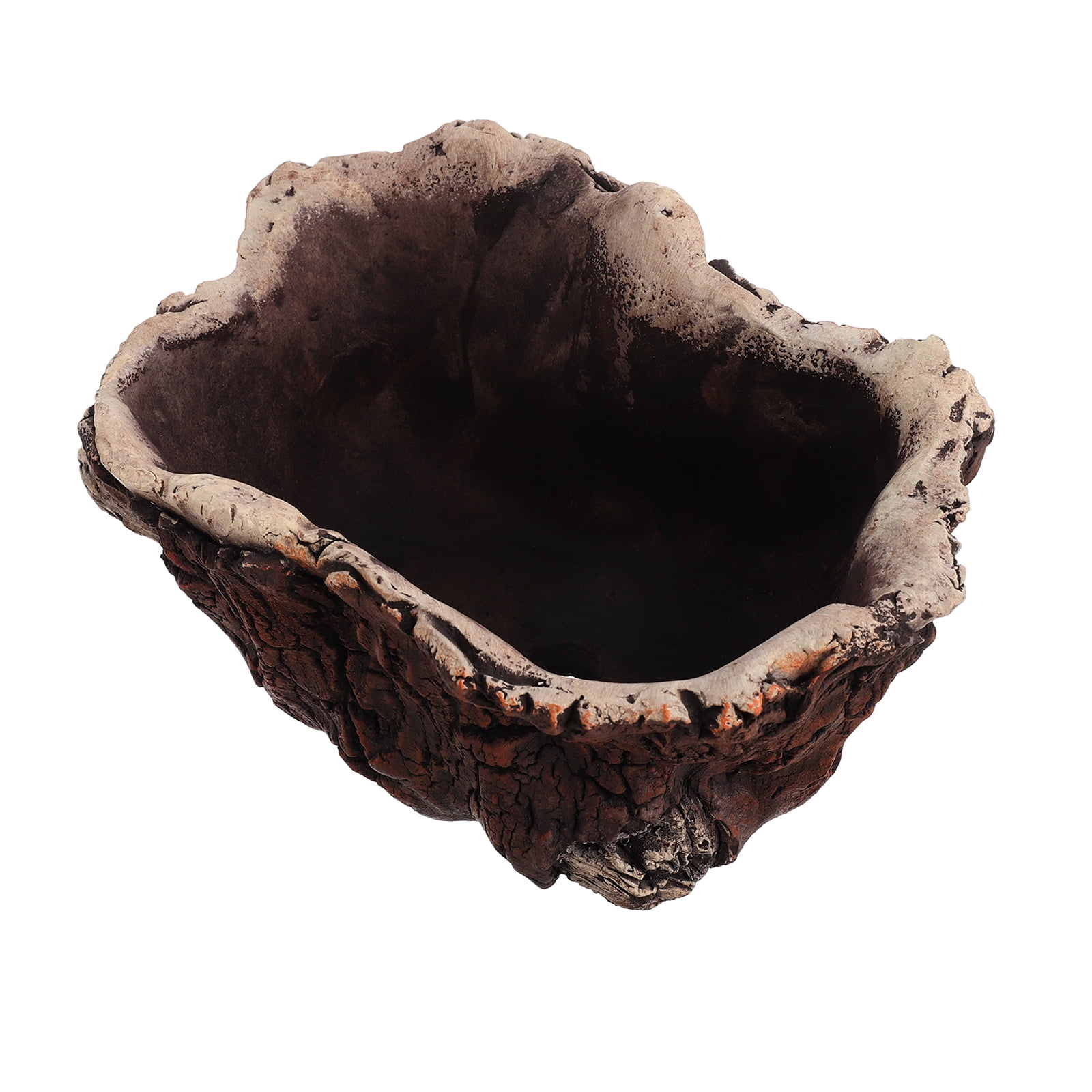 Succulent Flower Pot Small Cement Desktop Green Plant Home Plants Brown ...
