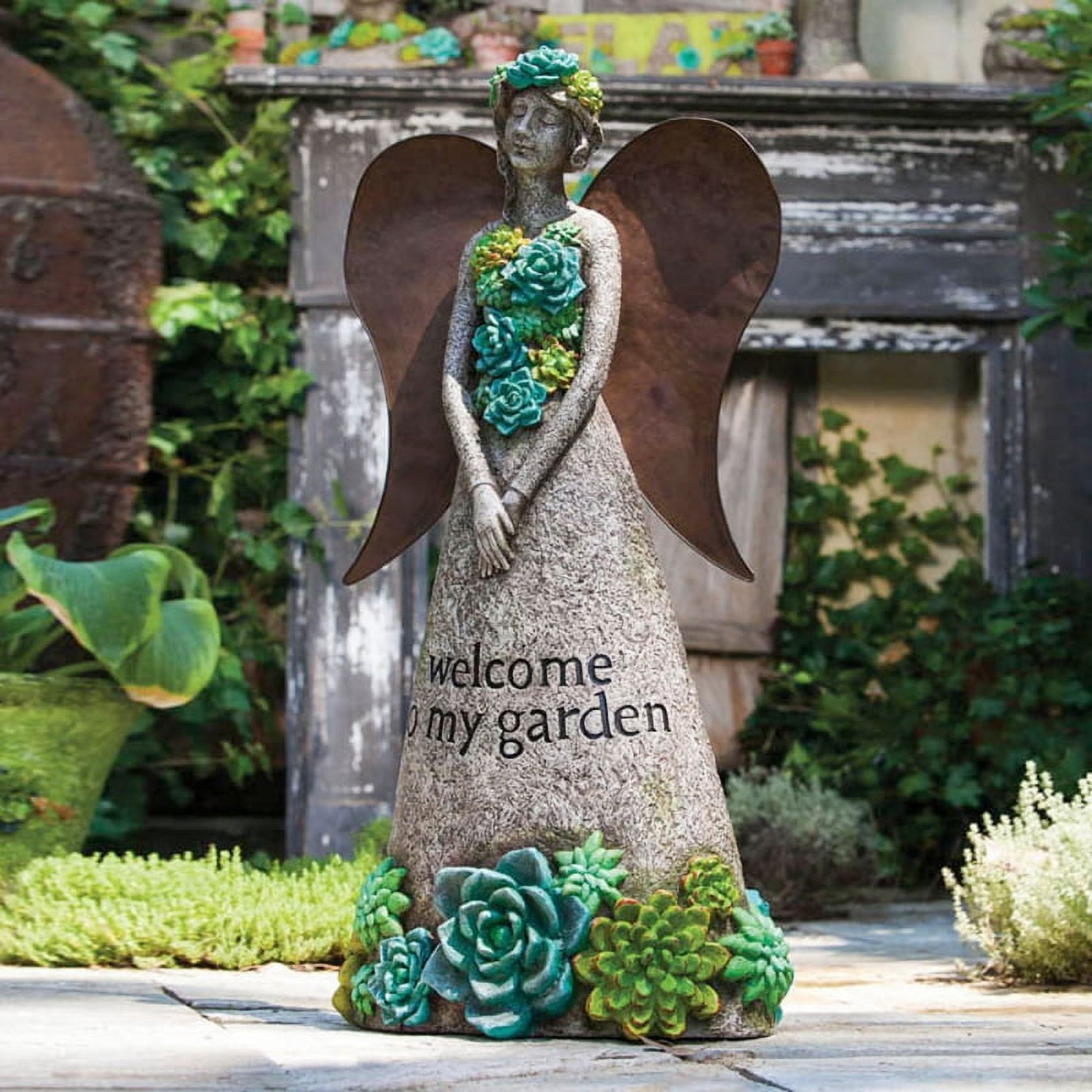 Succulent Garden, Angel Statuary - Walmart.com