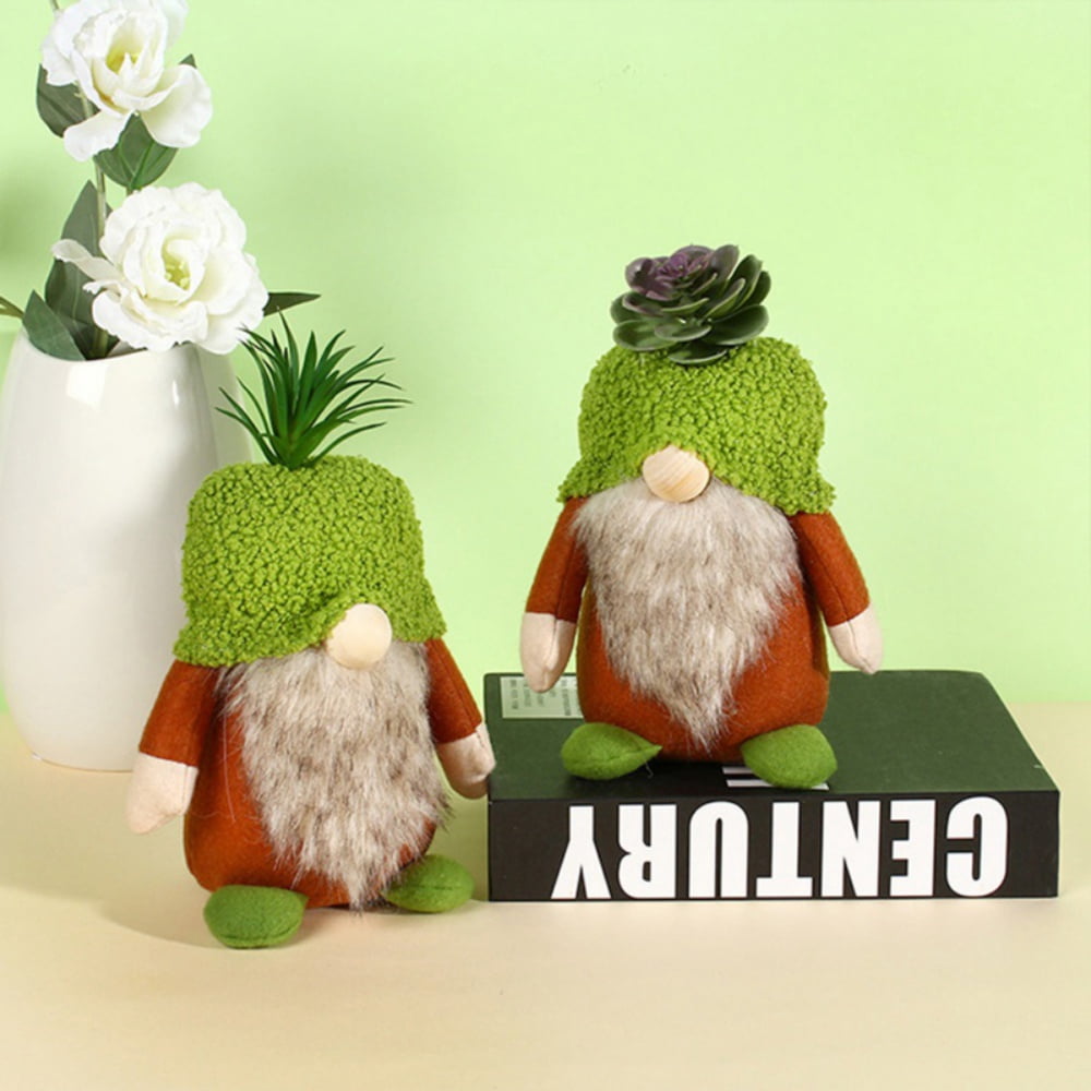 Succulent Gnomes Green Summer Gnomes Plush with Thick Fleshy Stems ...