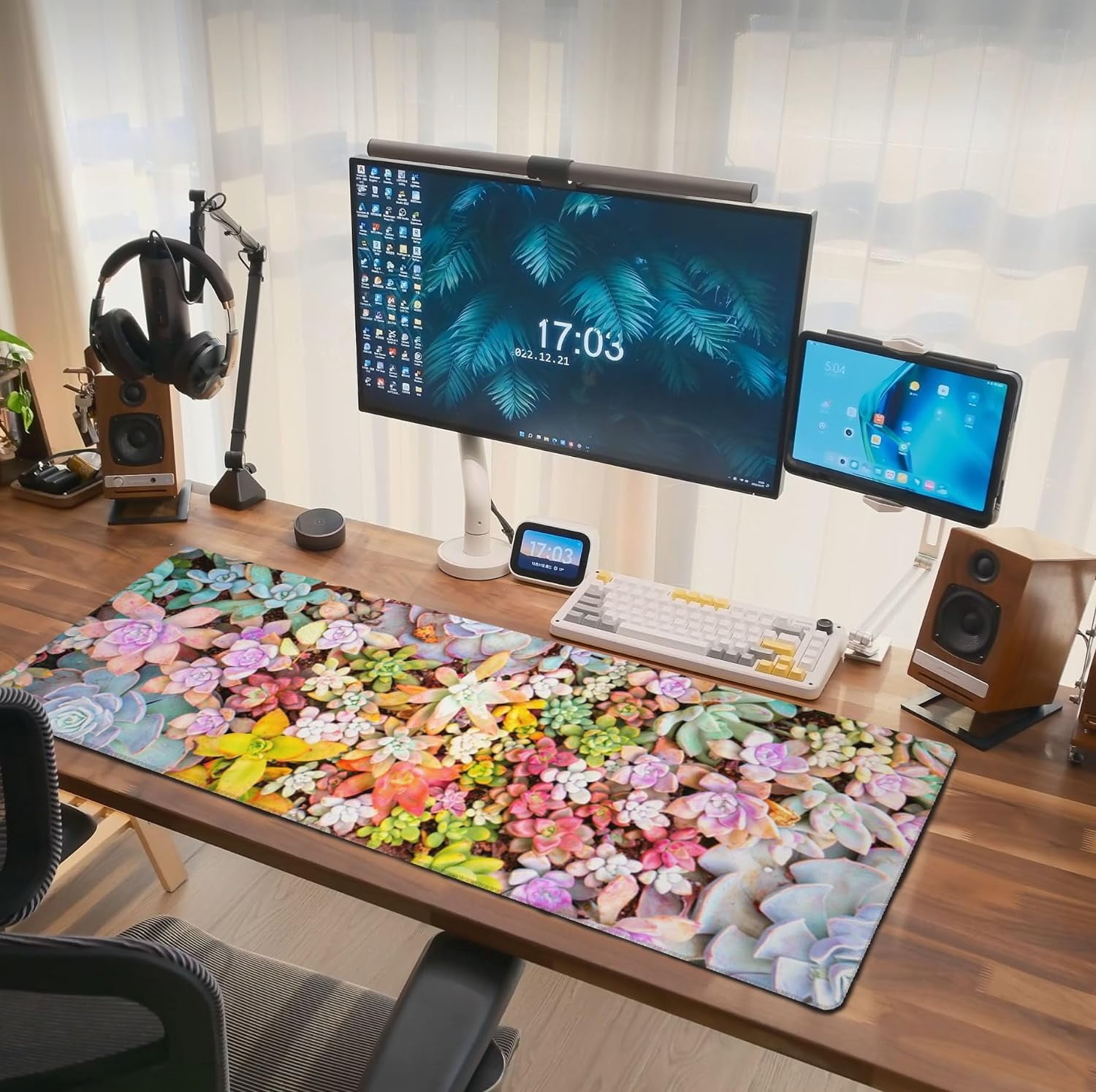 Succulent Mouse Pad Extended Large Gaming Mousepad XL Big Long ...