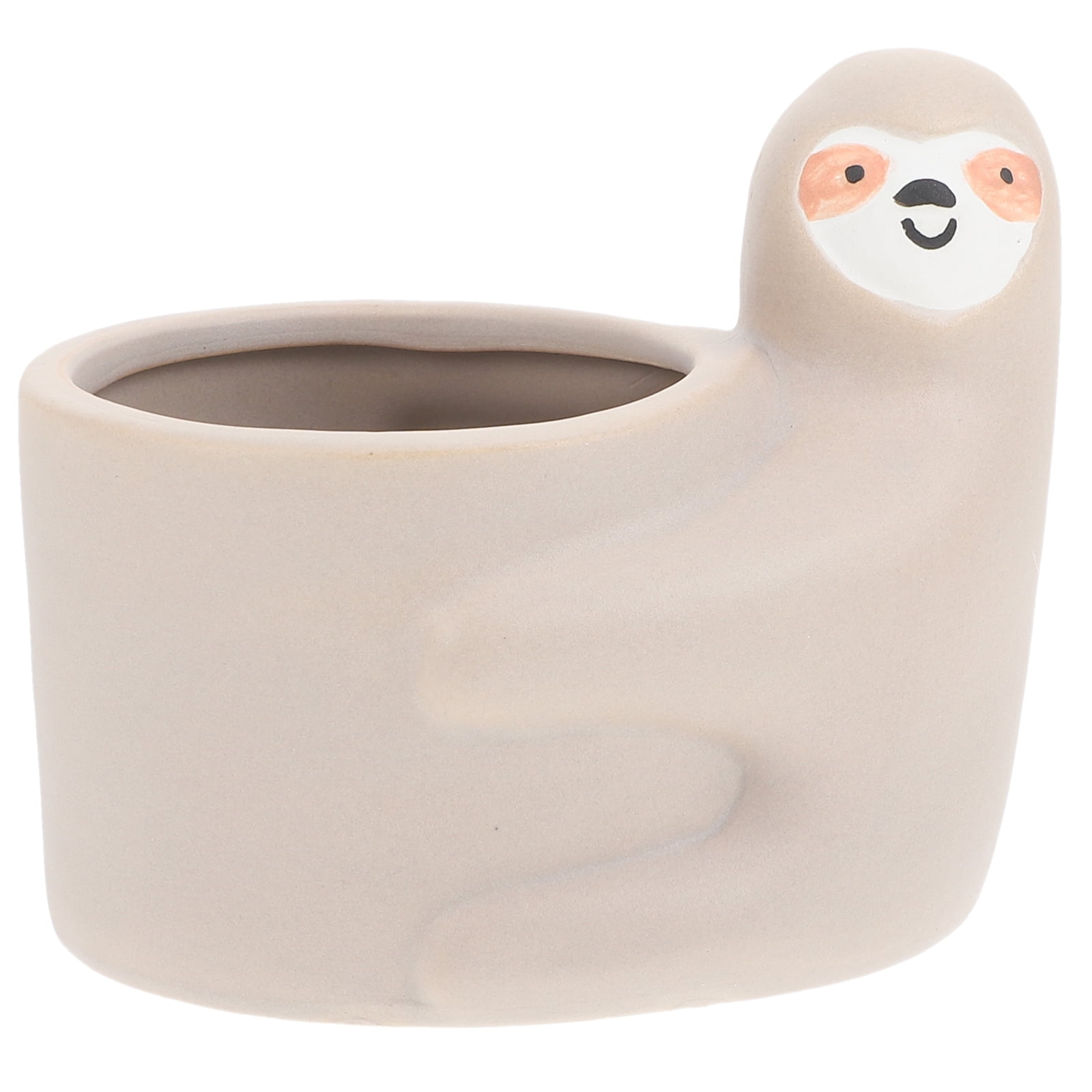 Planter Flower Sloth Pots Plant Succulents Planters Porcelain Succulent ...