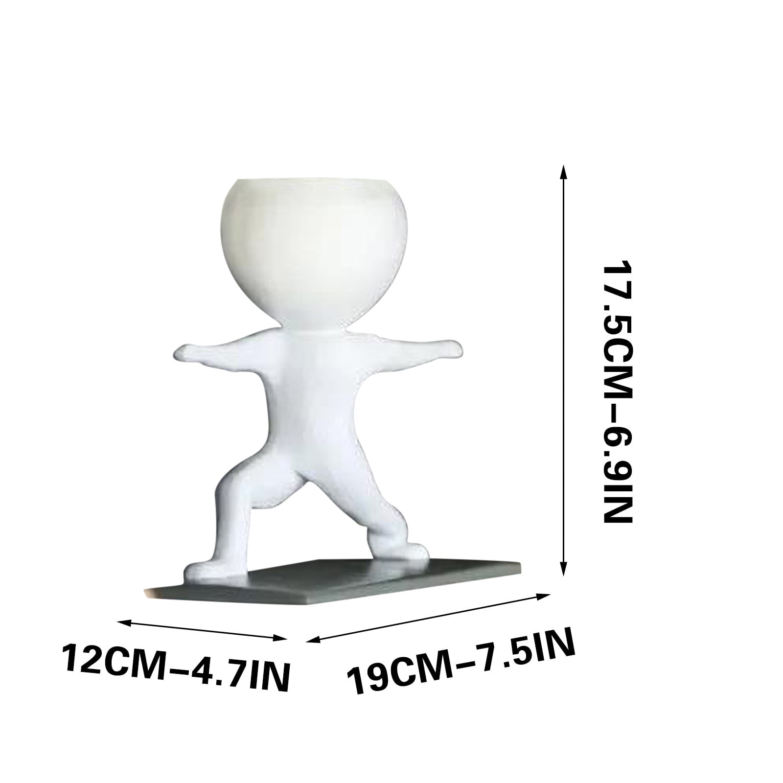 Succulent Plant Pot, Sports Villain Flower Pot, Human Statue Planter ...