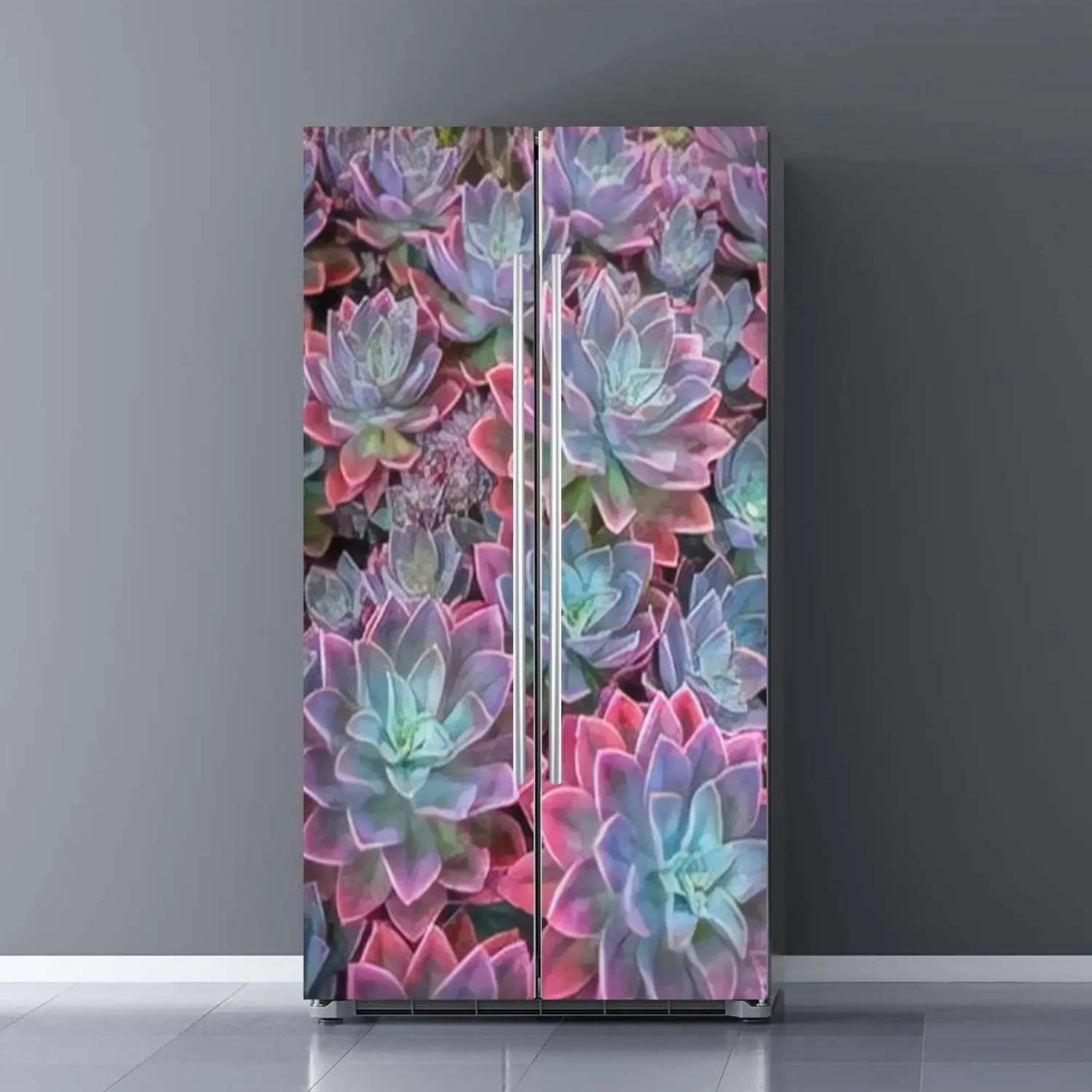 Succulent Plants Refrigerator Sticker Self Adhesive Garden Botanical ...