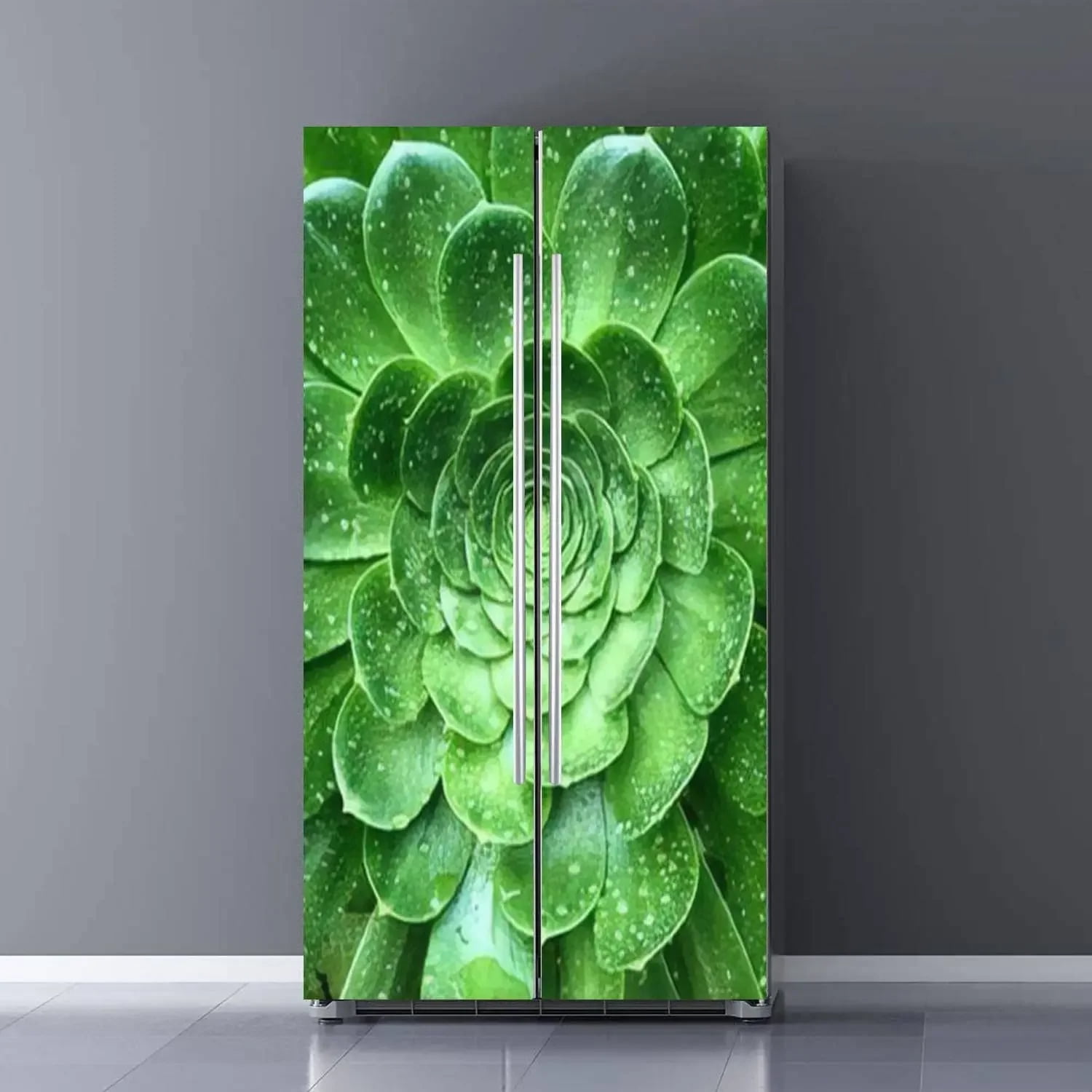 Succulent Plants Refrigerator Sticker Self Adhesive Garden Botanical ...