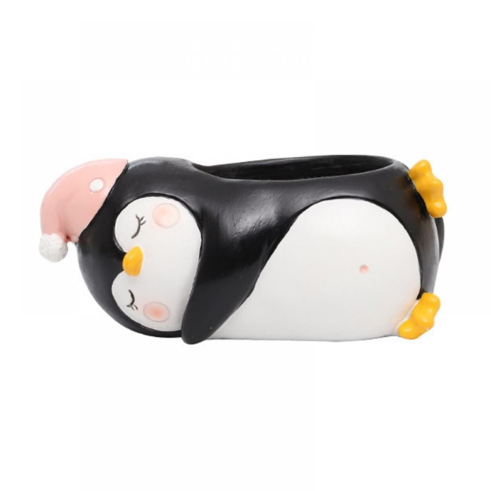 Succulent Pots,Cute Animal Shaped Small Lazy Diary Flower Pot,Resin ...