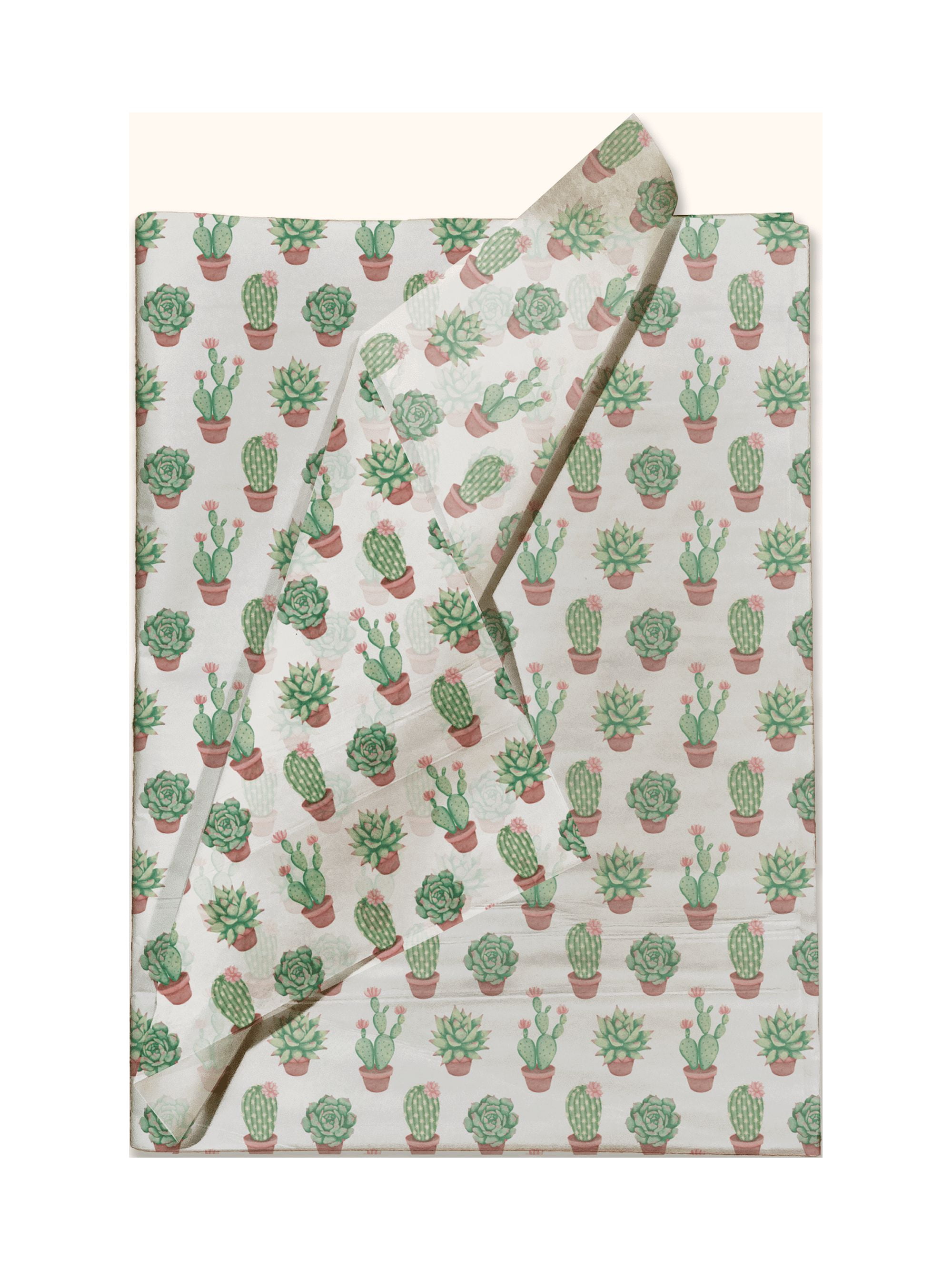 Succulent Printed Tissue Paper - Decorative Tissue for Decoupage ...