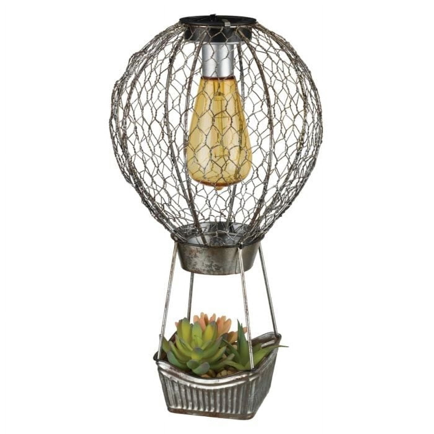 Succulent Solar Decor - Hot Air Balloon - Walmart.com