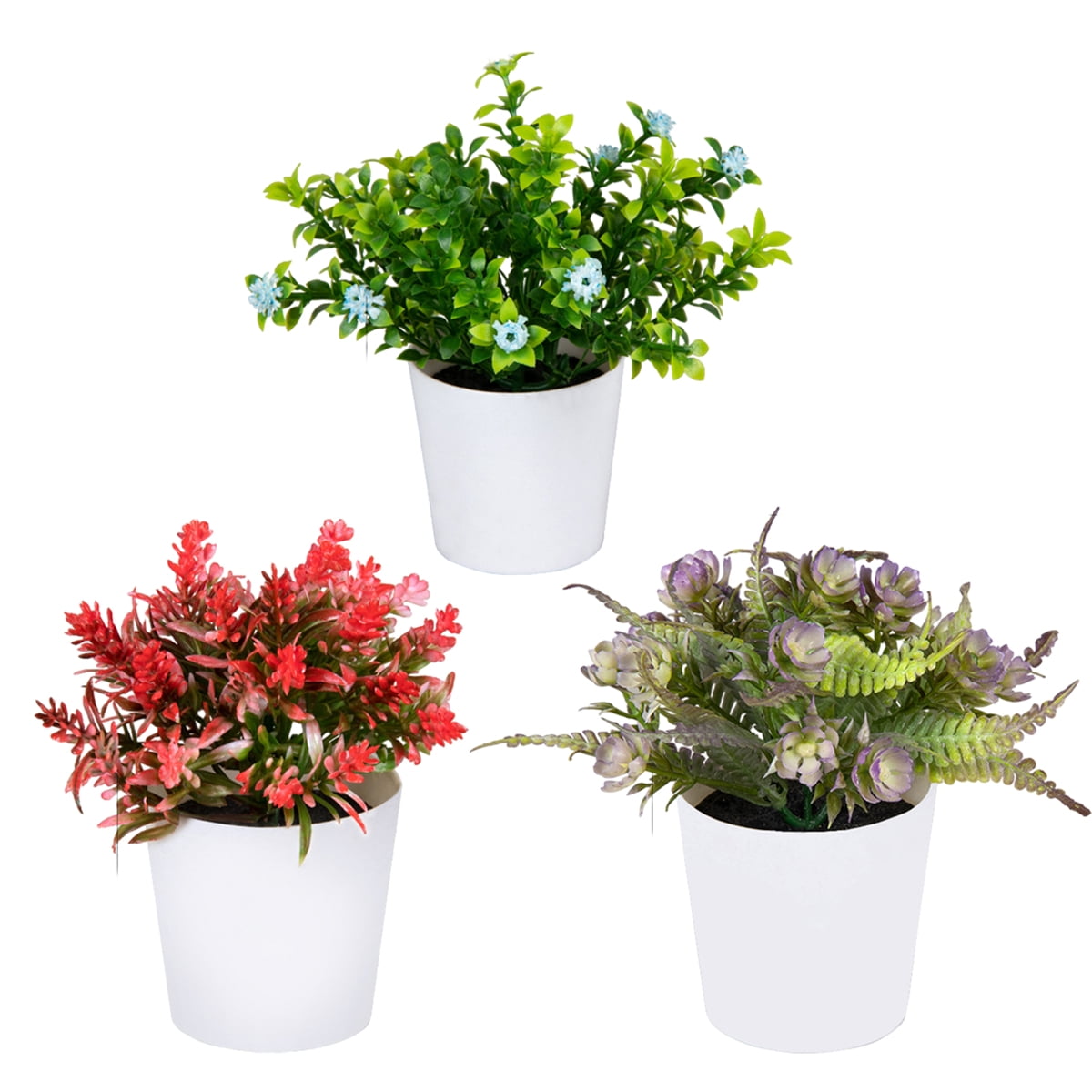 Succulent flower pot set of 3 modern flower POTS indoor cactus herb or ...