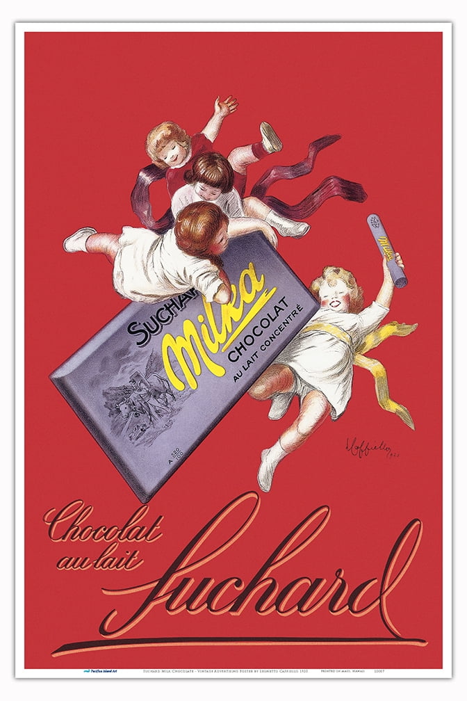 Suchard Milk Chocolate (Chocolat au Lait Suchard) - Vintage Advertising ...