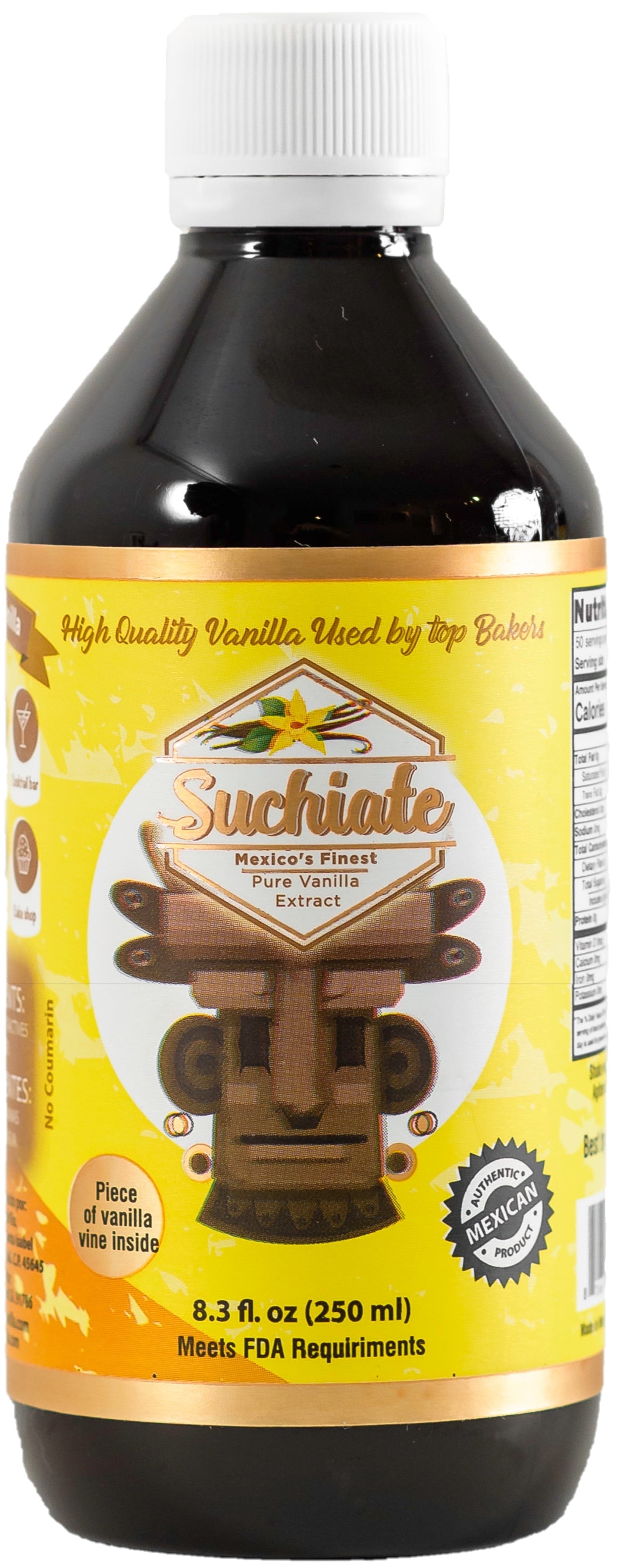 Suchiate Pure Vanilla 8.3oz (250 ml) | Mexican Vanilla for Baking and ...
