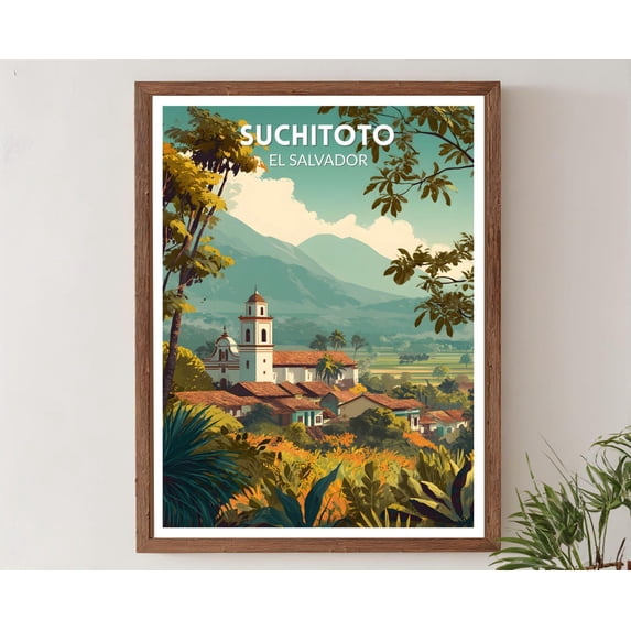 Suchitoto El Salvador Retro Travel Mid Century Modern Vintage Historic ...
