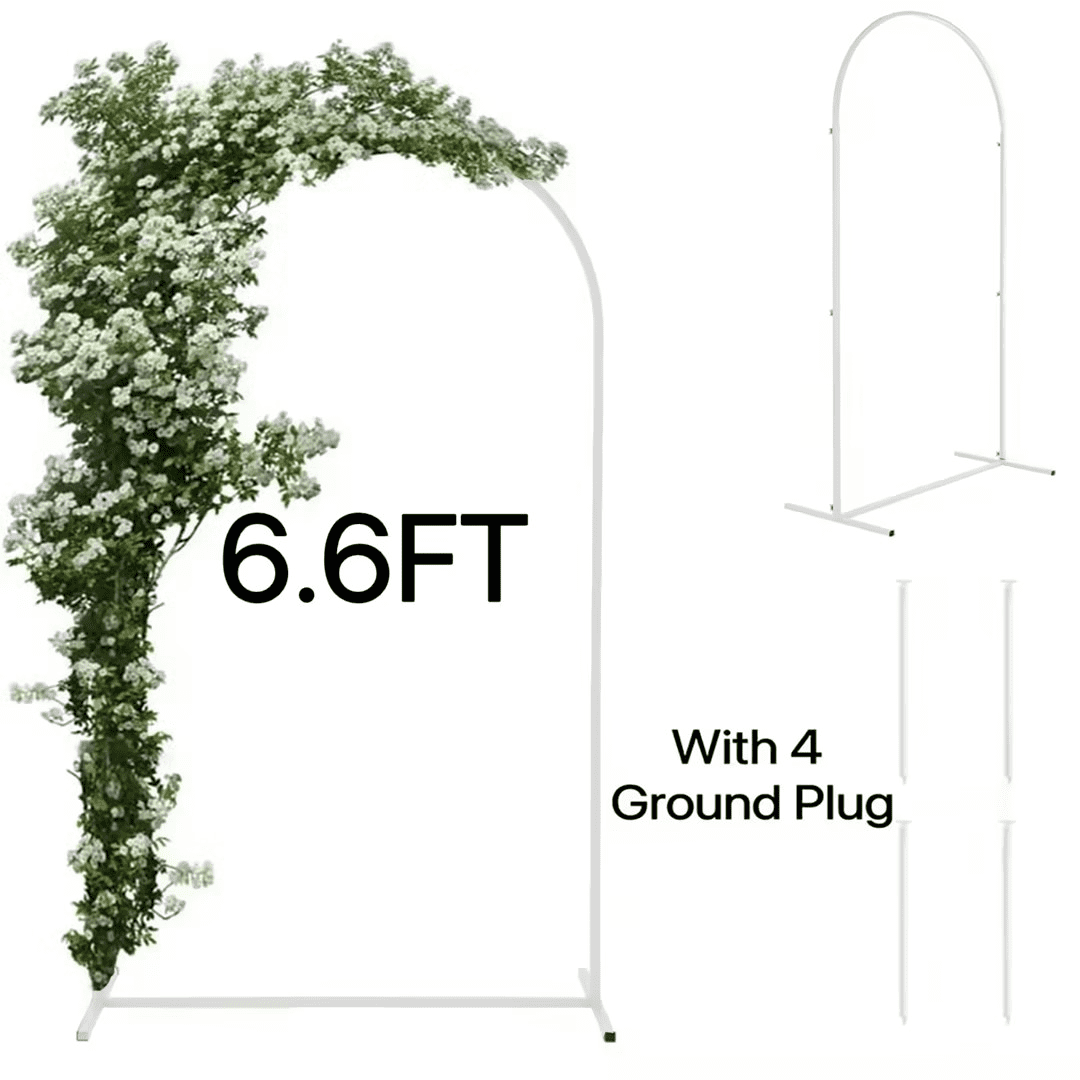 Suchown Christmas Balloons Arch Stand, 6.6FTx3.3FT Garden Arbor Wedding ...