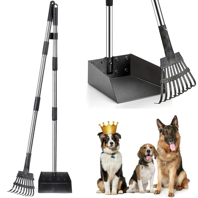 Suchown Dog Pooper Scooper for Large Medium Small Dogs, 38'' Long ...