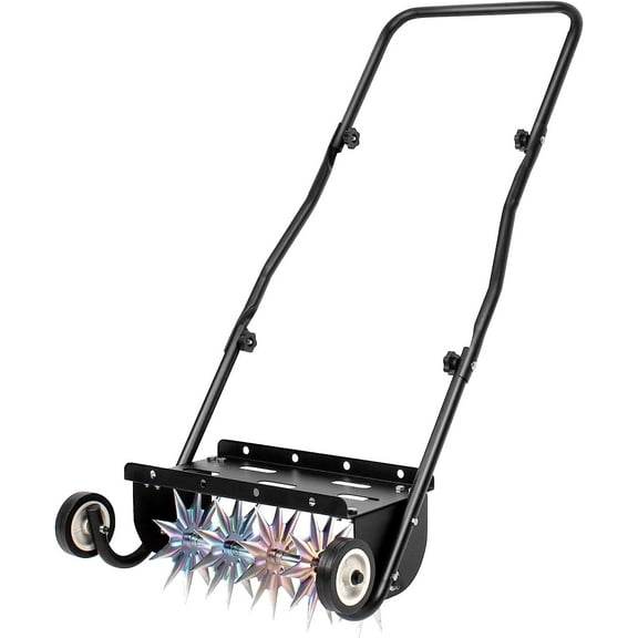 Fehomix Heavy Duty Rolling Lawn Aerator, 55 lbs Capacity Manual Push ...