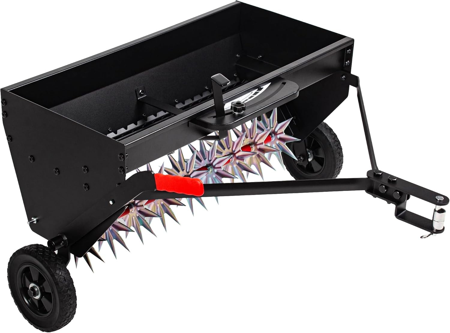 Suchtale Upgrade 40-Inch Tow Behind Spiker Seeder,Combination Tow Spike ...
