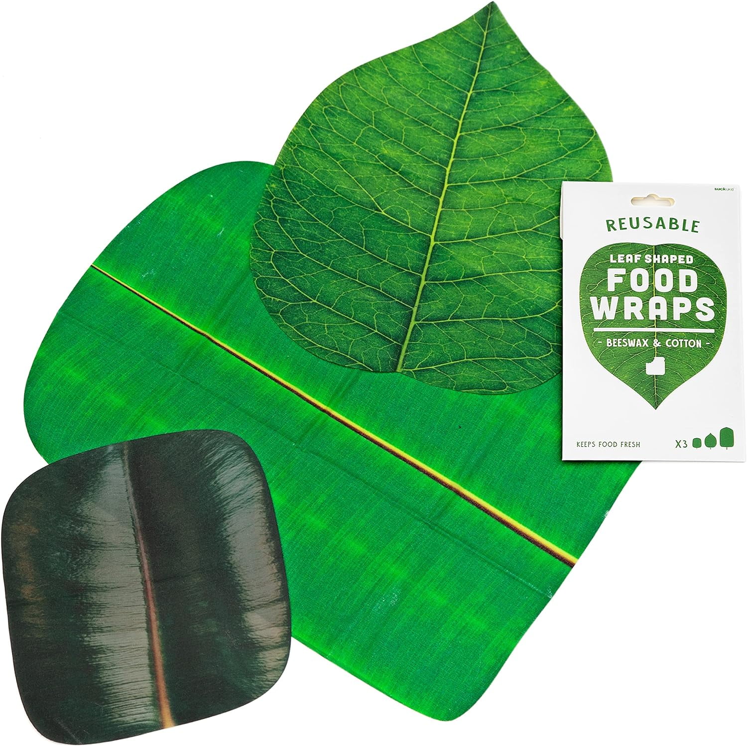 Suck UK | Leaf-Shaped Beeswax Wraps | Eco Friendly Beeswax Wrap ...