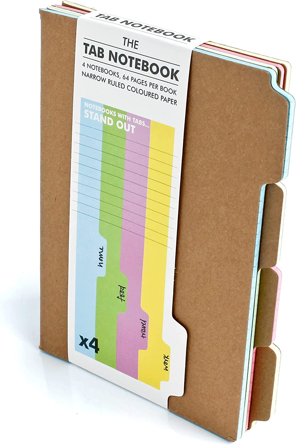 Suck UK | Tabbed Notebook | Notebook with Dividers | Note Pads | Kraft ...