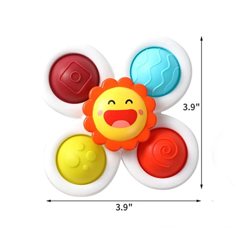 Sucker Bath Toy Silicone Suction Cup Soft Building Blocks Pop Sucker ...