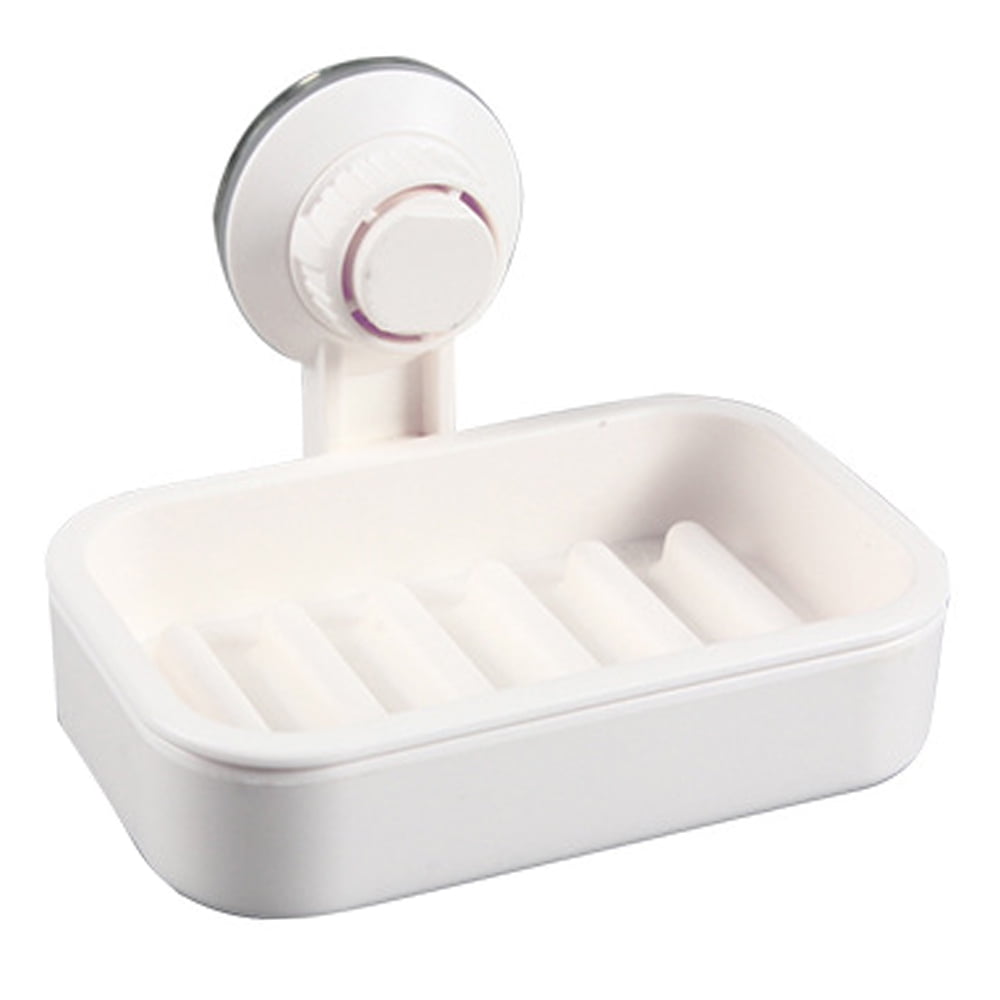 Sucker soap box Toilet drain Large soap rack Wall mounted soap holder ...