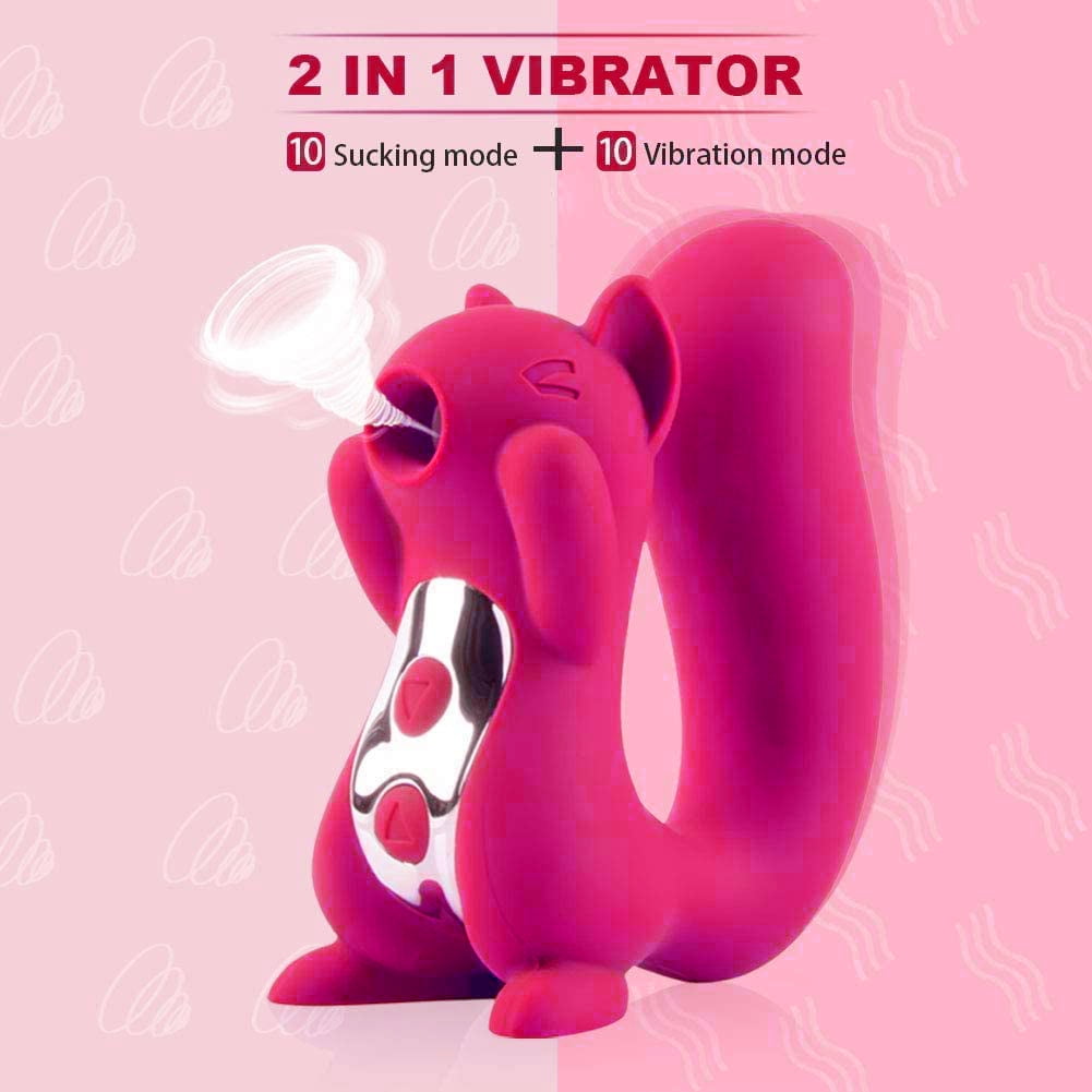 Sucking Rechargeable Heating Adult Toy for Women Couples-Hot Pink, Powerful Tongue Suck ...