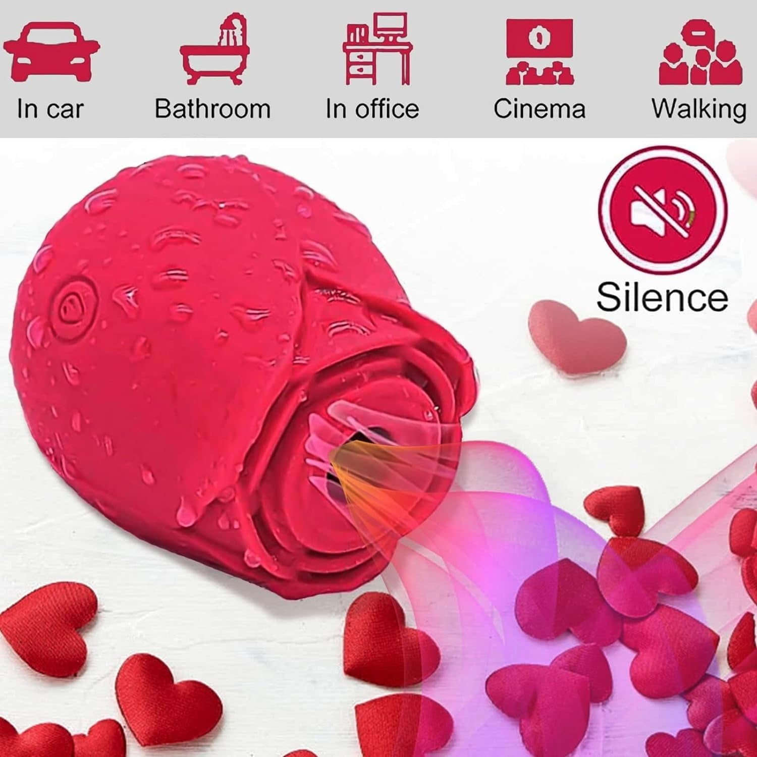 Sucking Rose Toys Vibrator For Women Adult Rechargeable Sensory