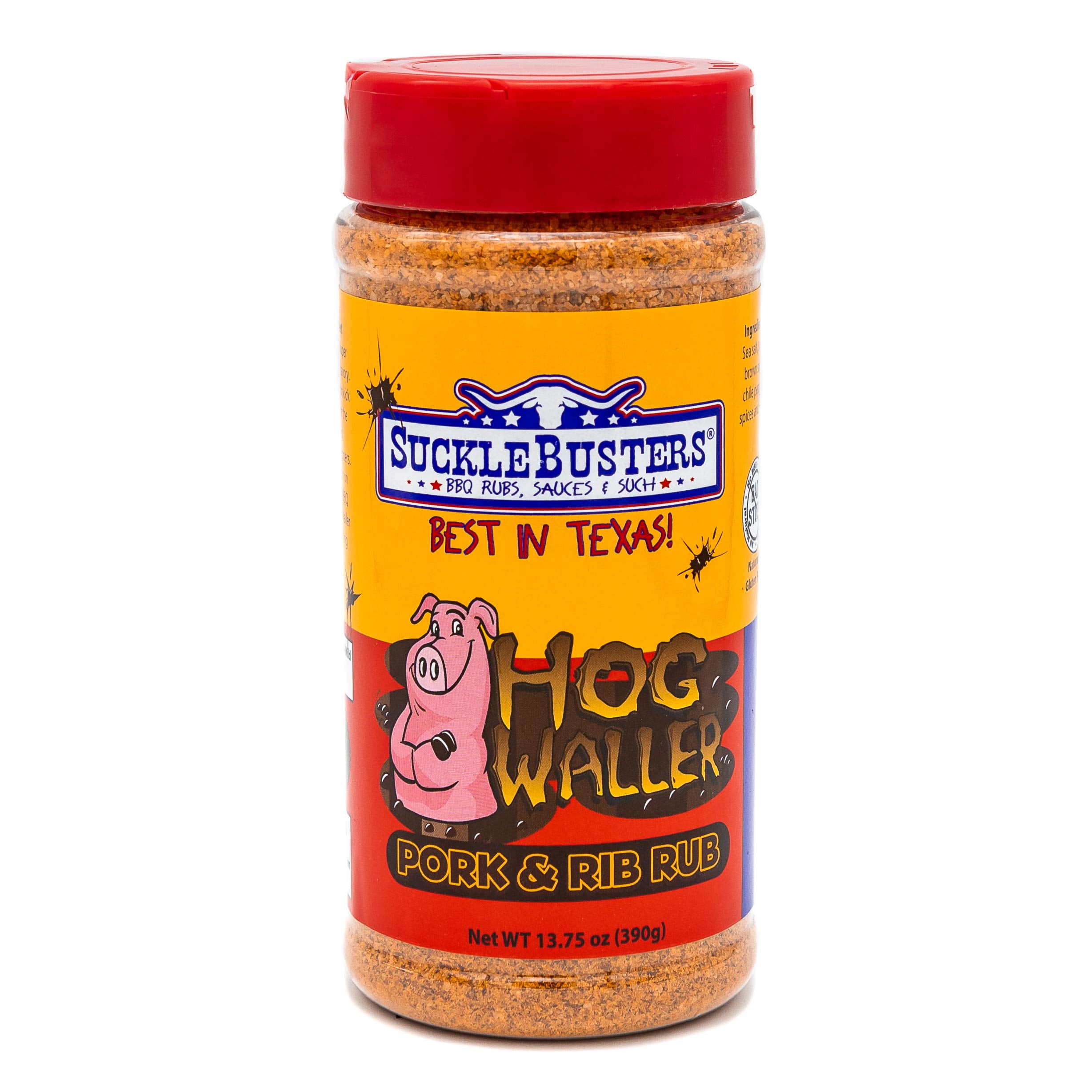 SuckleBusters Hog Waller: Texas MSF2 Best Pork BBQ Rub, Sweet & Salty ...