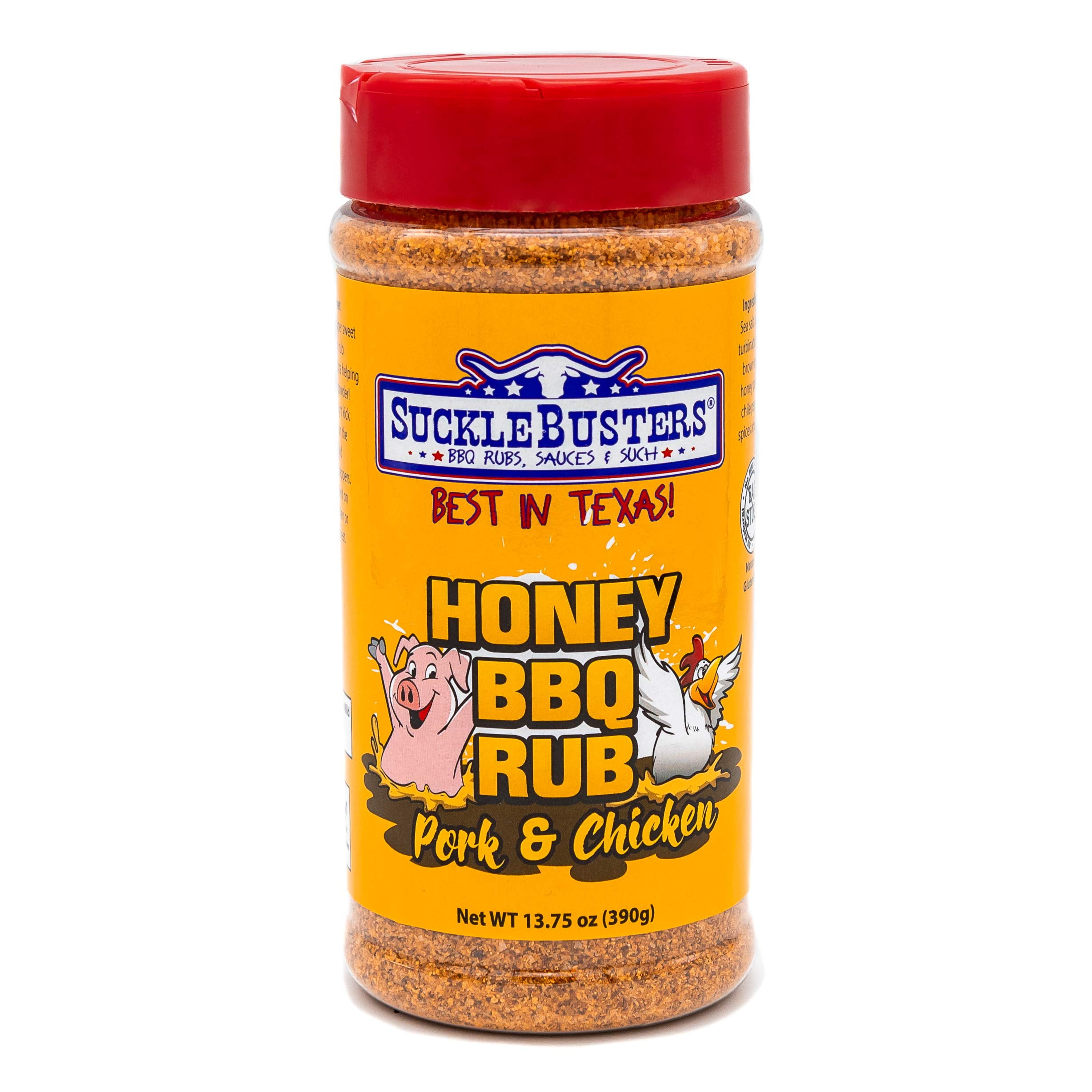 SuckleBusters Honey BBQ Rub: ESF27 Award-Winning Sweet & Smoky, Sweey ...