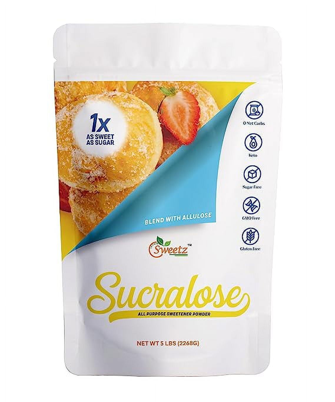Sucralose – Allulose All Purpose Sweetener – 1X Sugar Sweetness; Total ...
