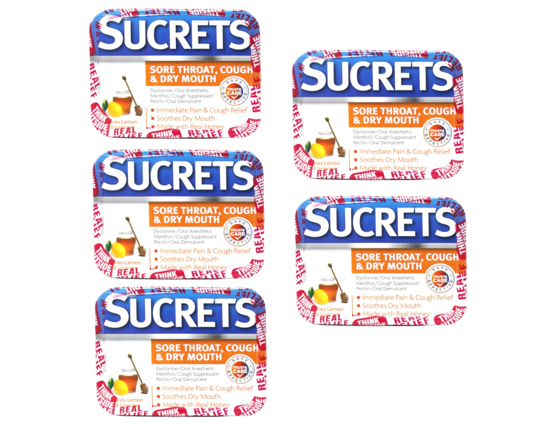 Sucrets Lozenges, Sore Throat, Caught & Dry Mouth, Cough Suppressant ...