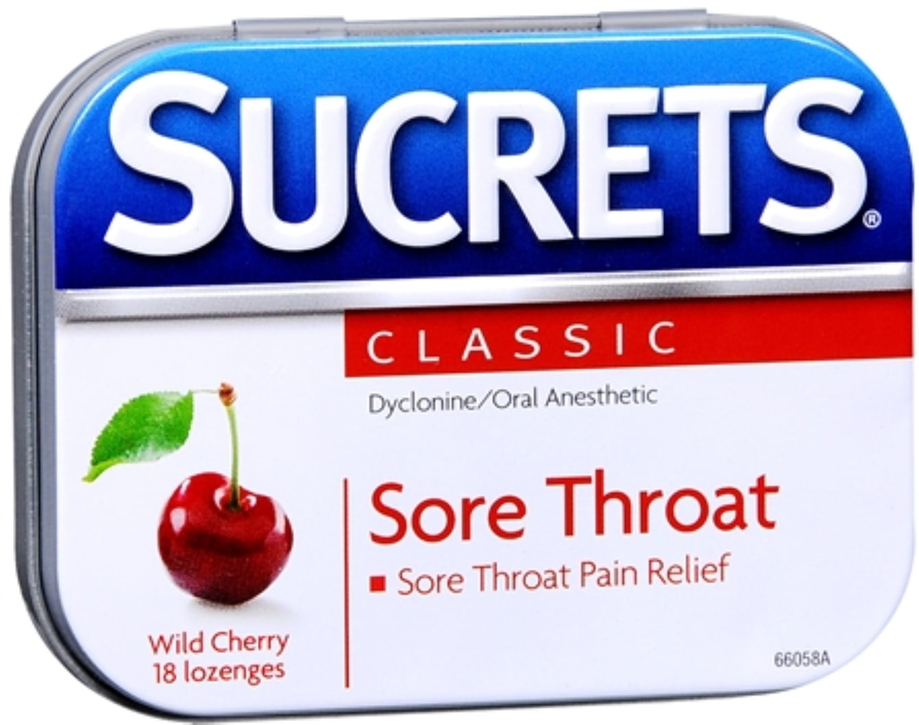 Sucrets Original Formula Sore Throat Lozenges, Wild Cherry Flavor, 18 ...