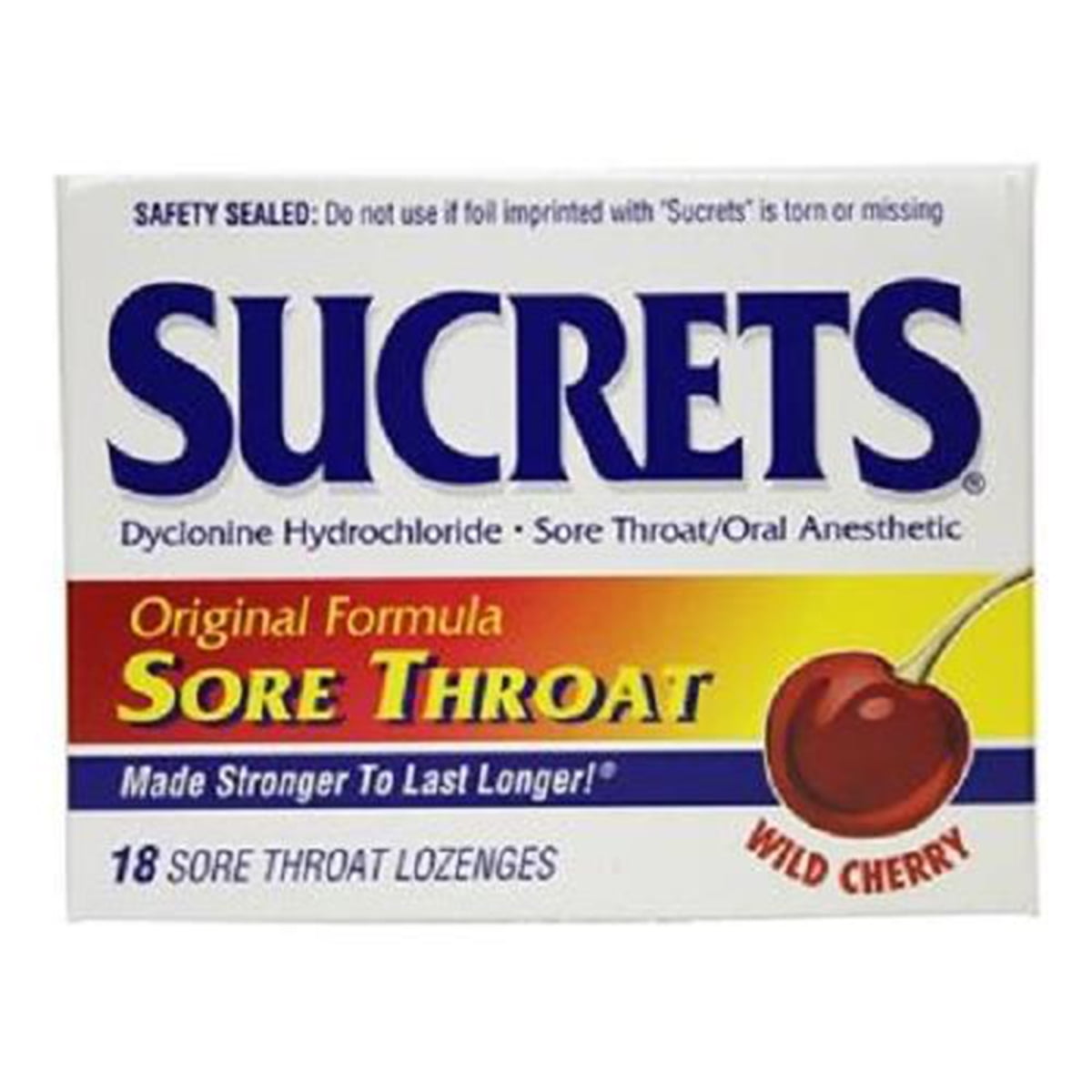 Sucrets, Sore Throat Wild Cherry, Count 1 - Cough Drops / Grab ...