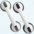 Suction Bathroom Grab Rails, 2pcs 12 inch Hand Rail for Disabled ...