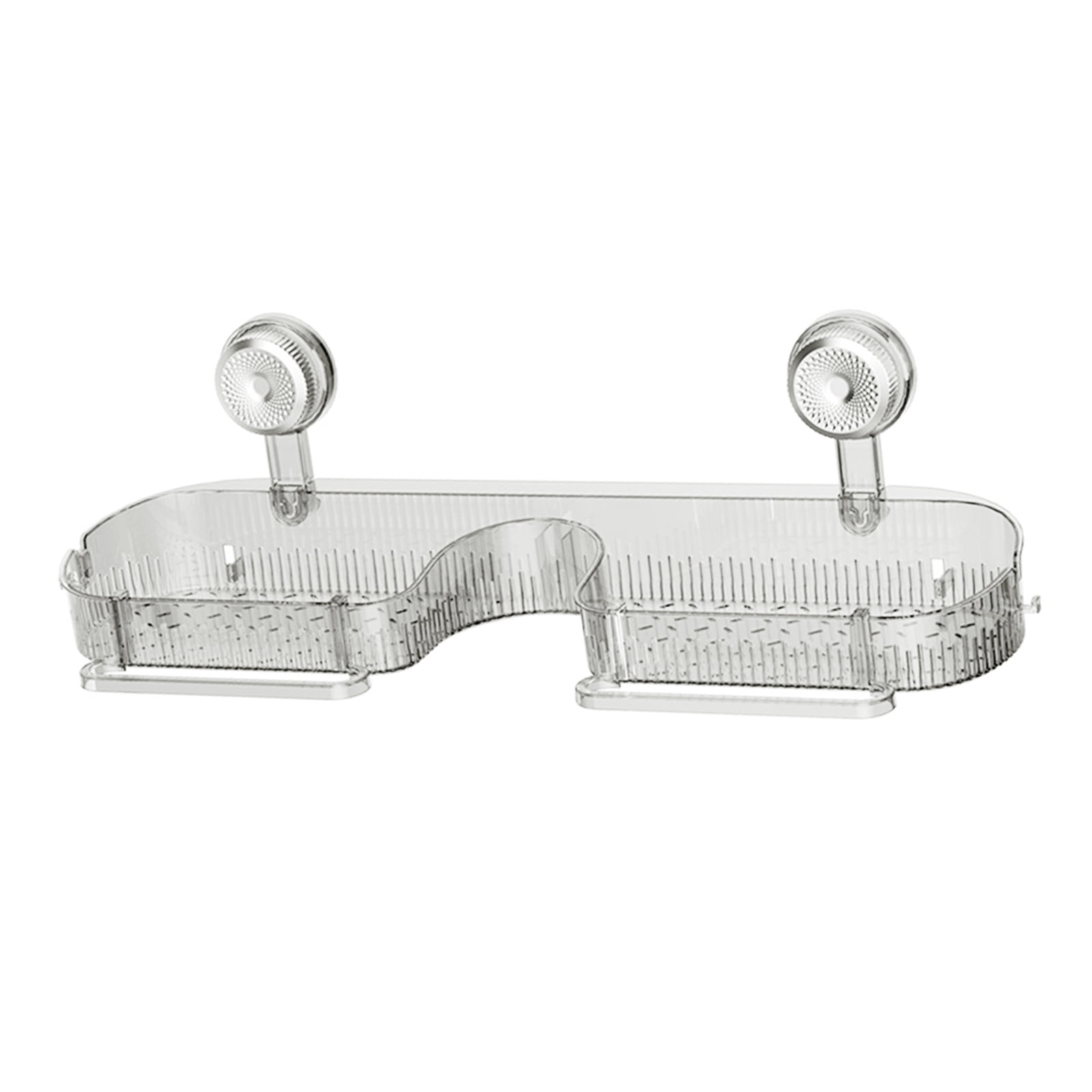 Suction Bathroom Shelf With Drain Holes Space Efficient Storage ...