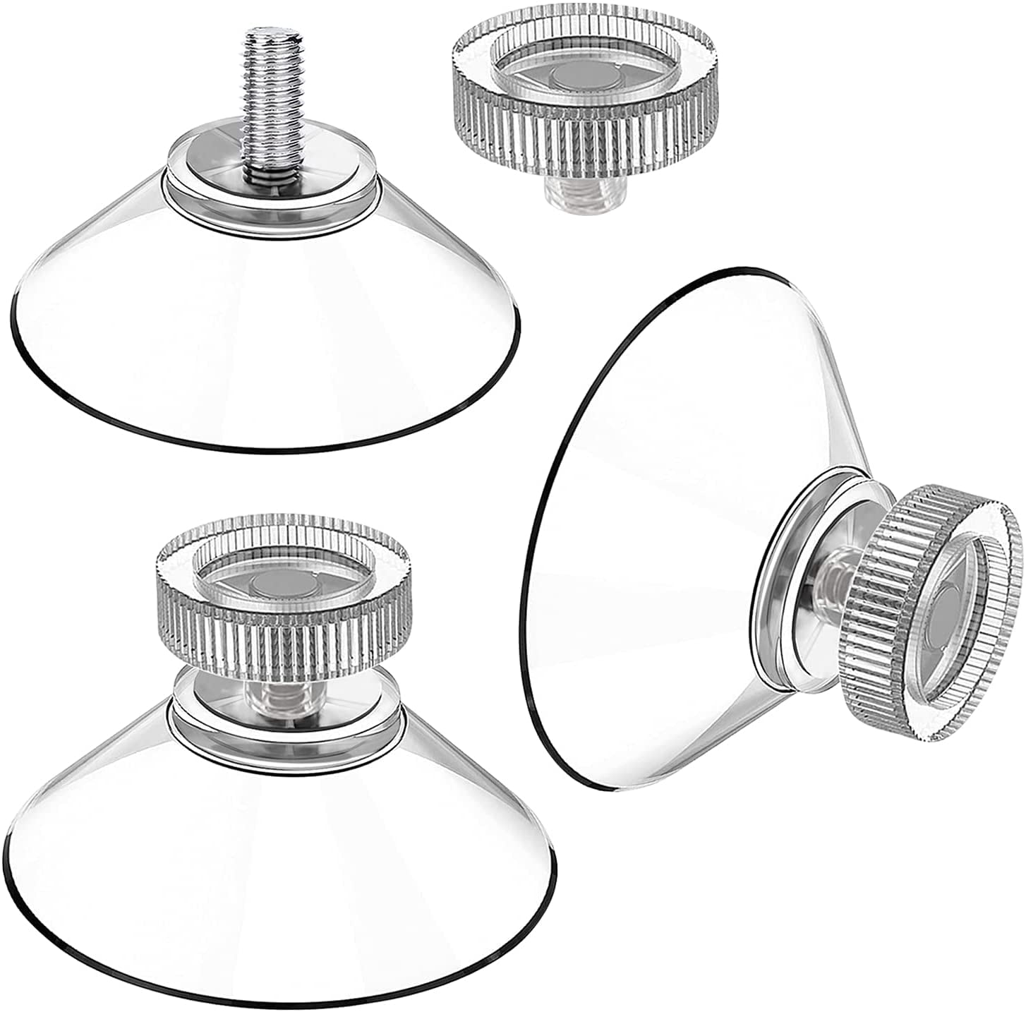 Suction Cup 20 Suction Cups Ø 40 mm M4 Thread - Transparent Suction ...