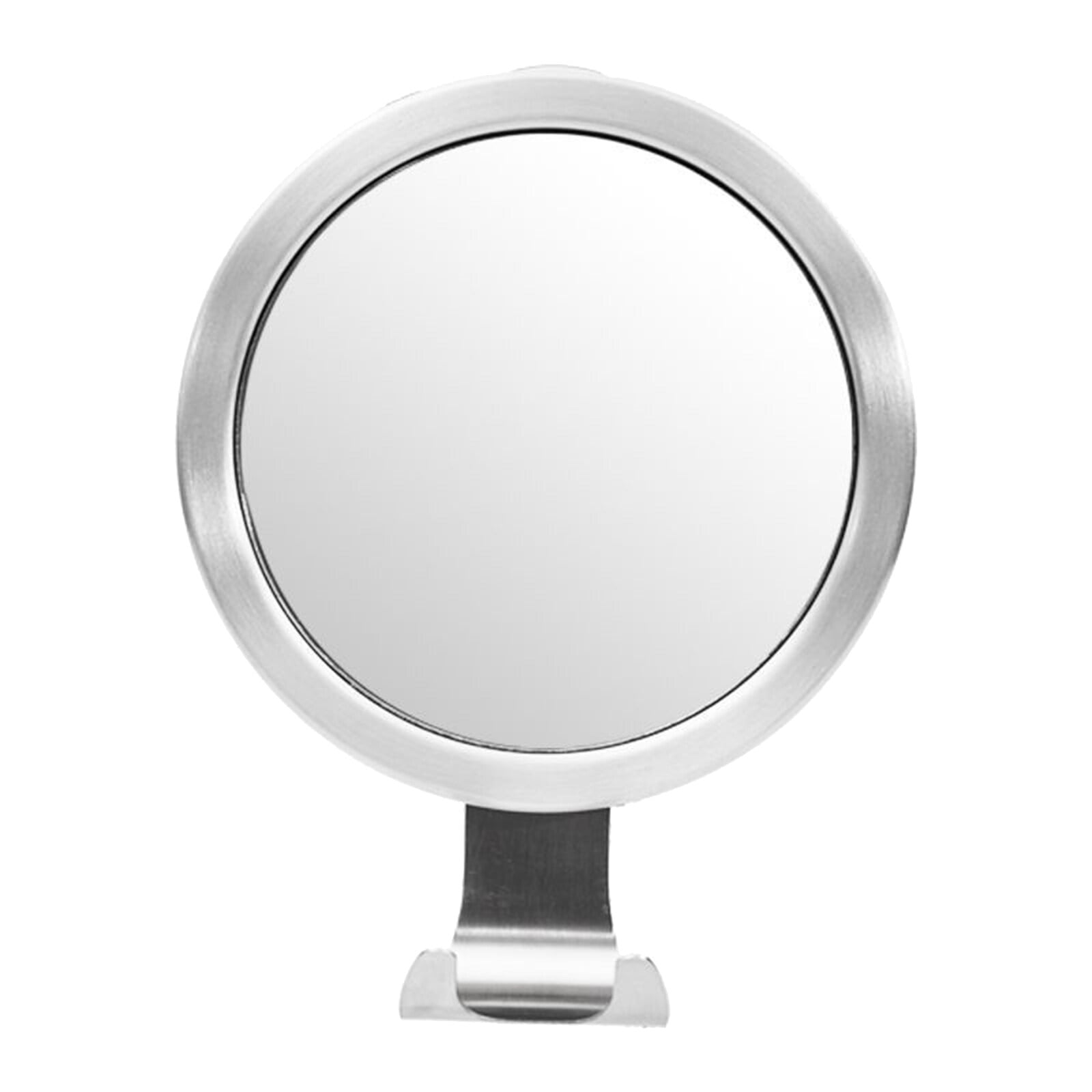 Suction Cup Anti-fog Vanity Mirror with Hooks No-Punch Bathroom Shower ...